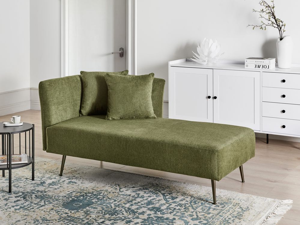 Right Hand Chaise Lounge MERI Velvet Dark Grey with Storage | Beliani.co.uk