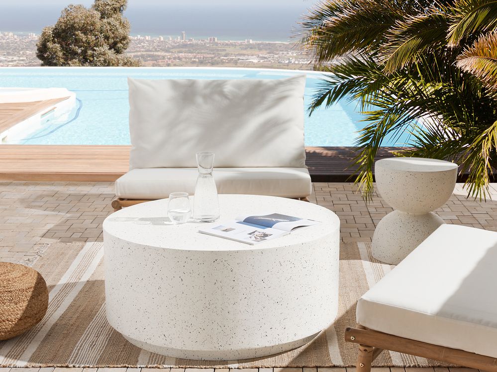 Terrazzo coffee table round store