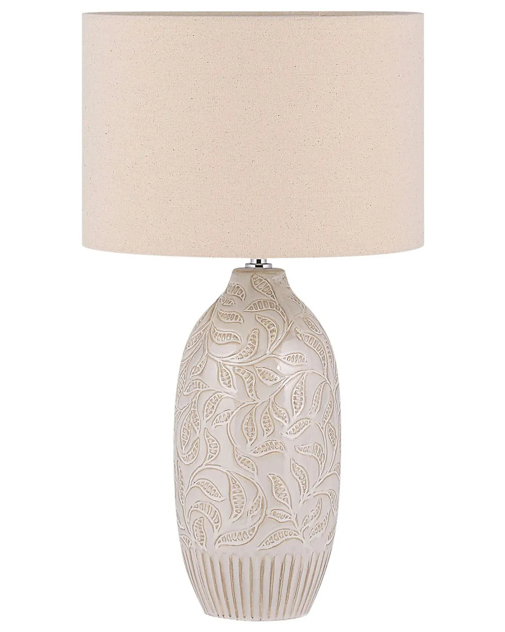 Table Lamp TIGRE Ceramic Beige | Beliani.co.uk