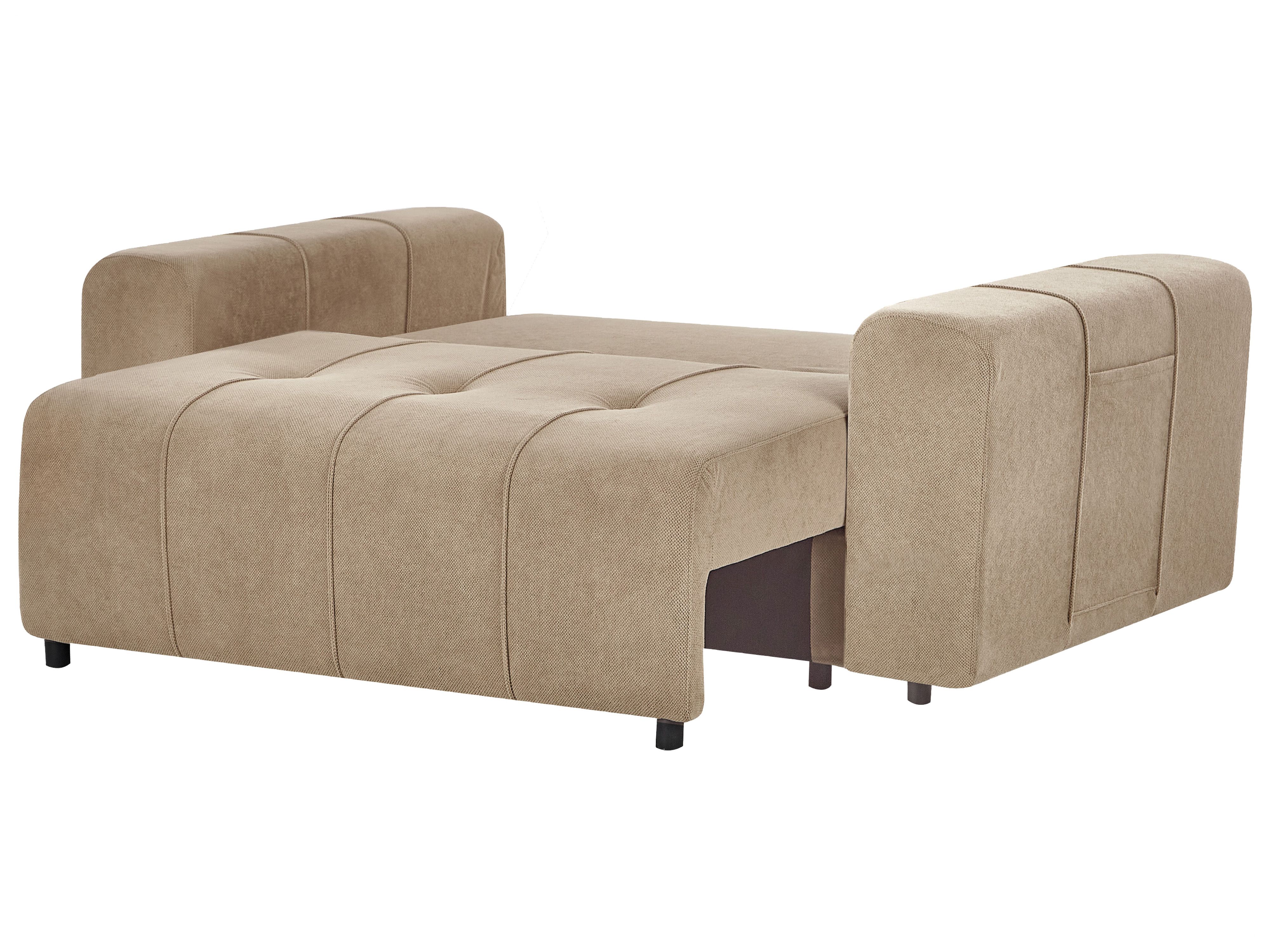 Sovesofa 2 personers INNVIK Brun med opbevaring | Beliani.dk