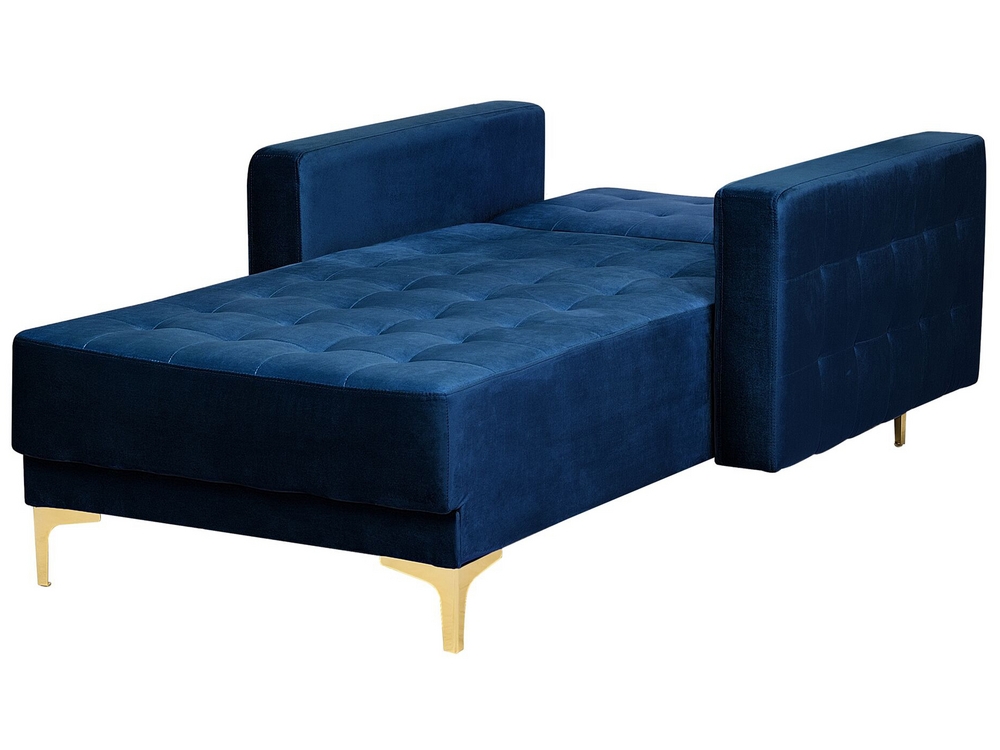 Navy blue chaise lounge sofa store