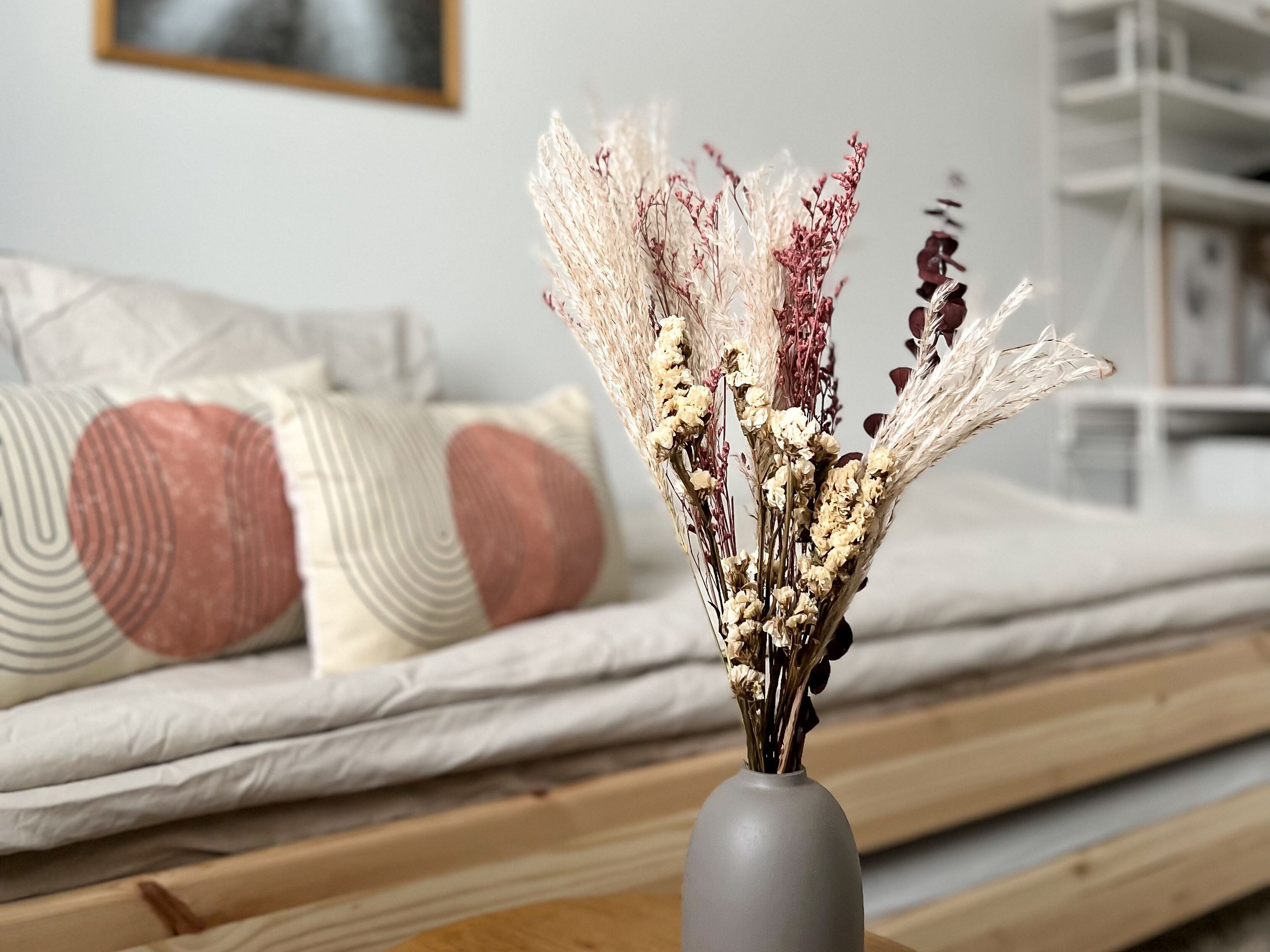 Ramo de flores secas ARABA 55 cm Rosa | Beliani.pt