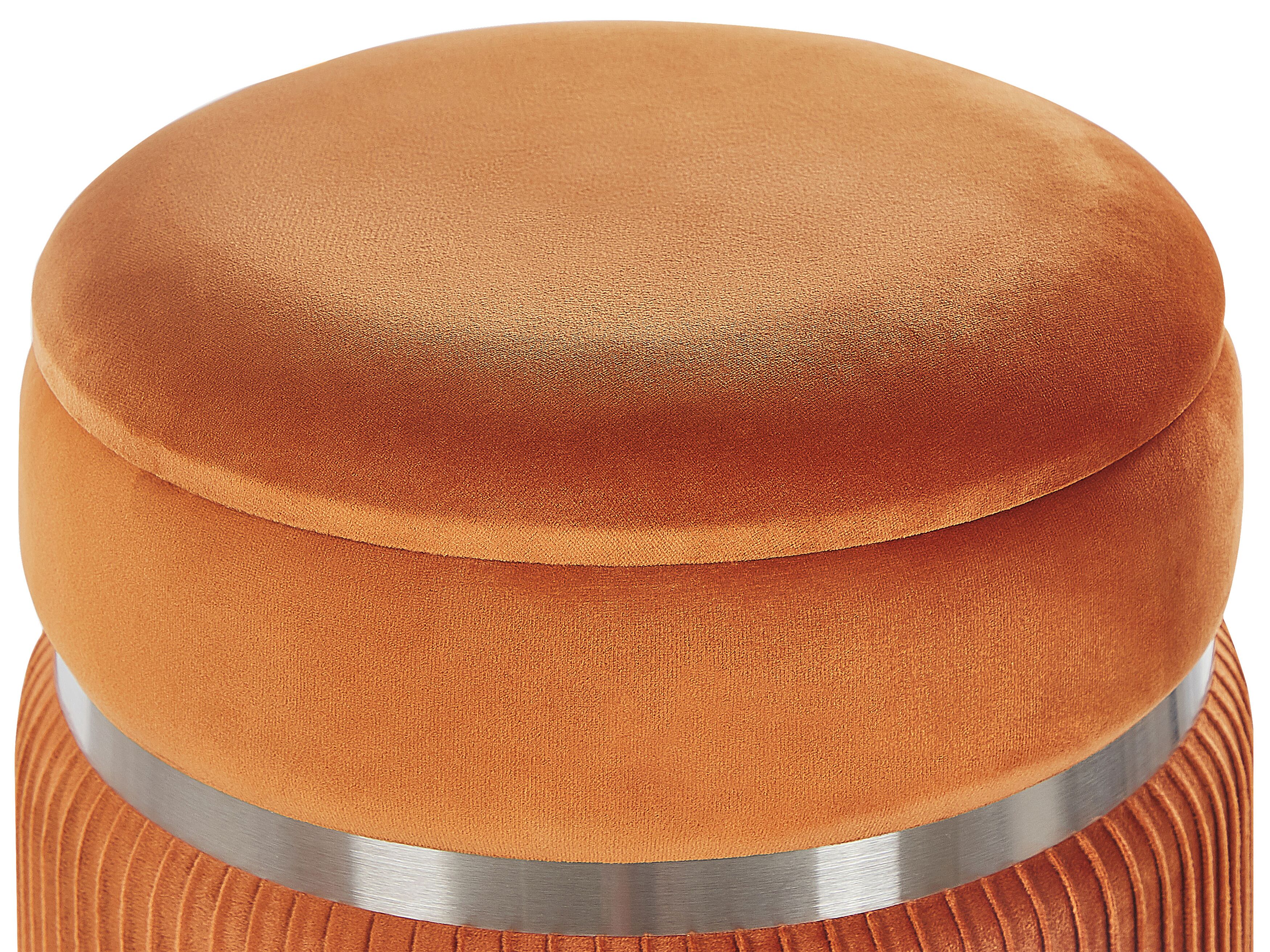 Rahi sametti säilytystila oranssi 2 kpl CAMDENTON | Beliani.fi