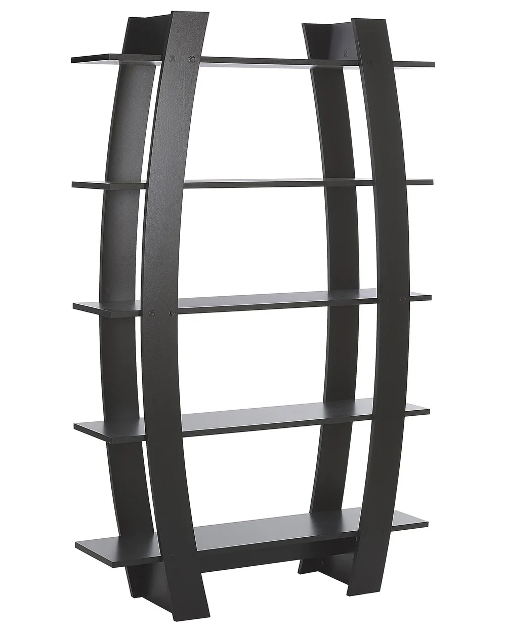 Regal mit 5 Ebenen KENER 180 cm Schwarz | Beliani.at