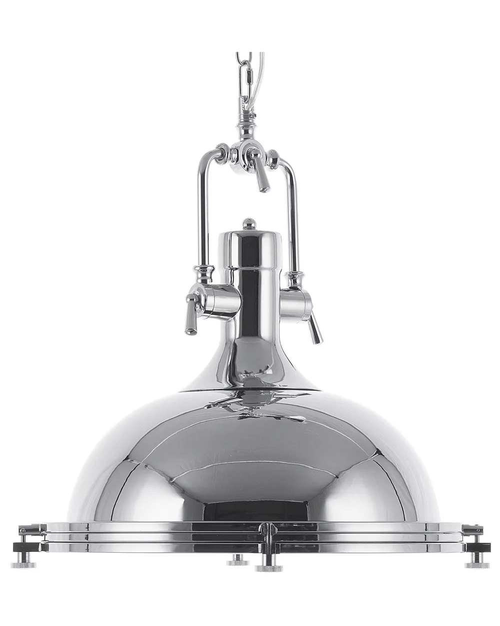 Pendant Lamp EBRON Metal Silver | Beliani.co.uk