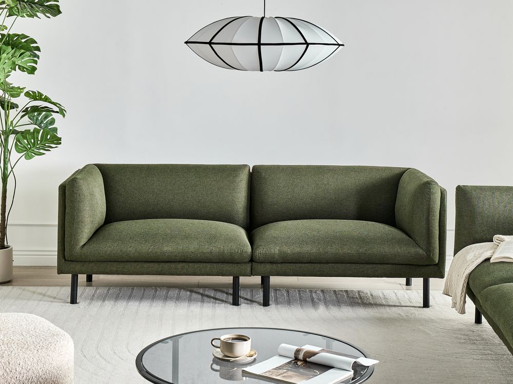 Sofa dla 3 osób TROSA Boucle Biały | Beliani.pl