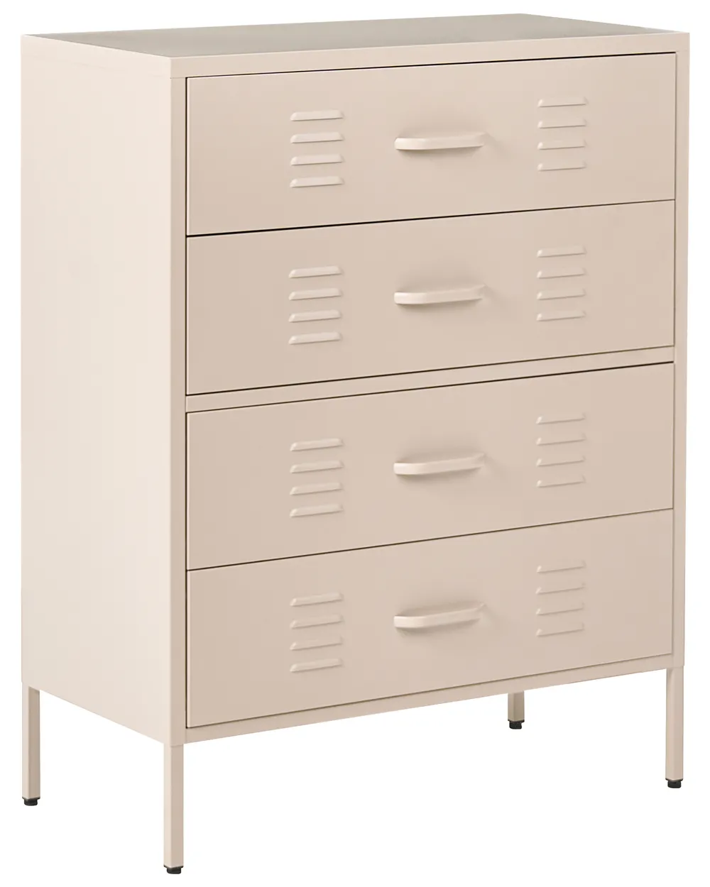 Meuble à tiroirs ENAGO Métal Beige clair | Beliani.fr