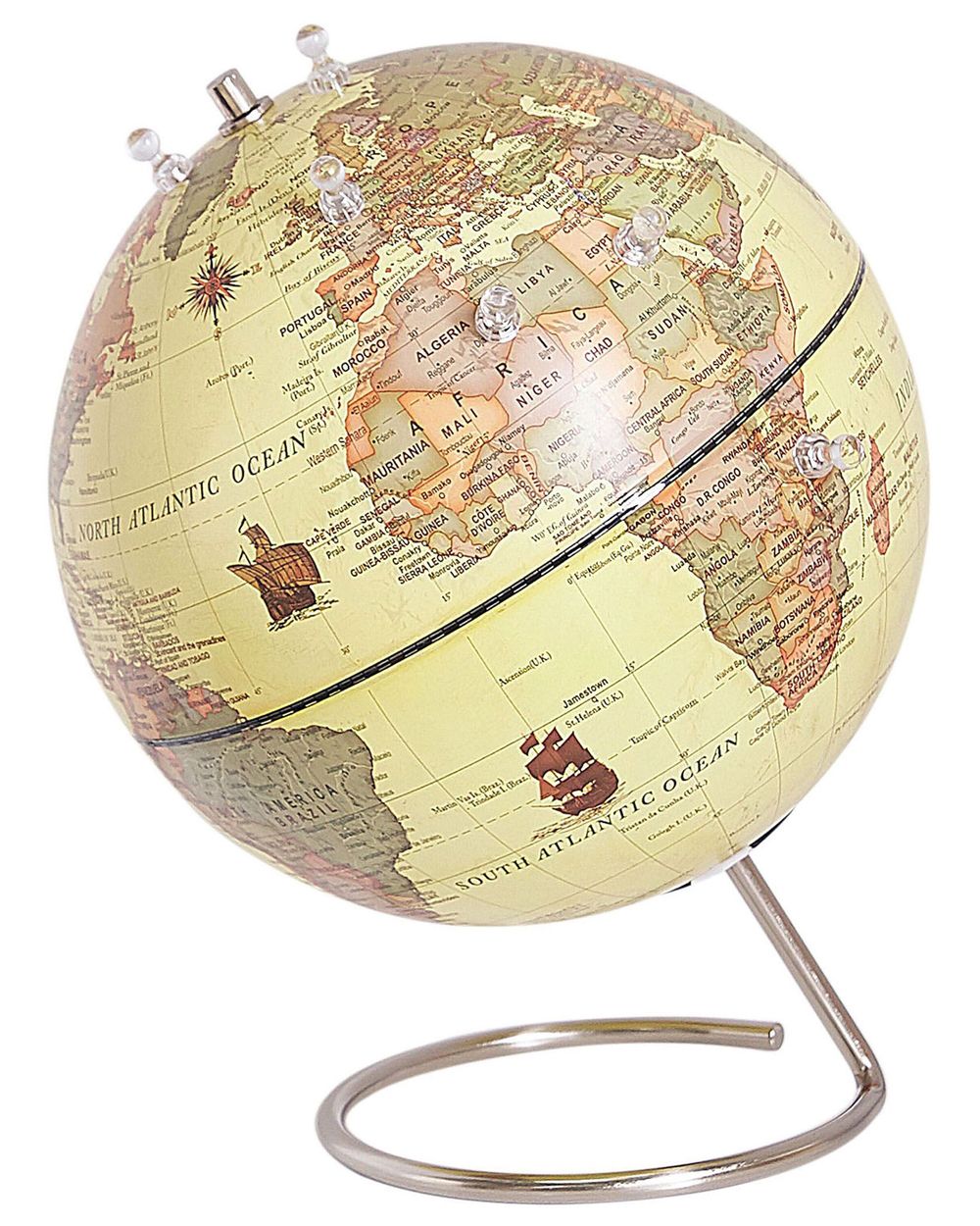 Wereldbol PIZARRO Beige 25 cm | Beliani.nl