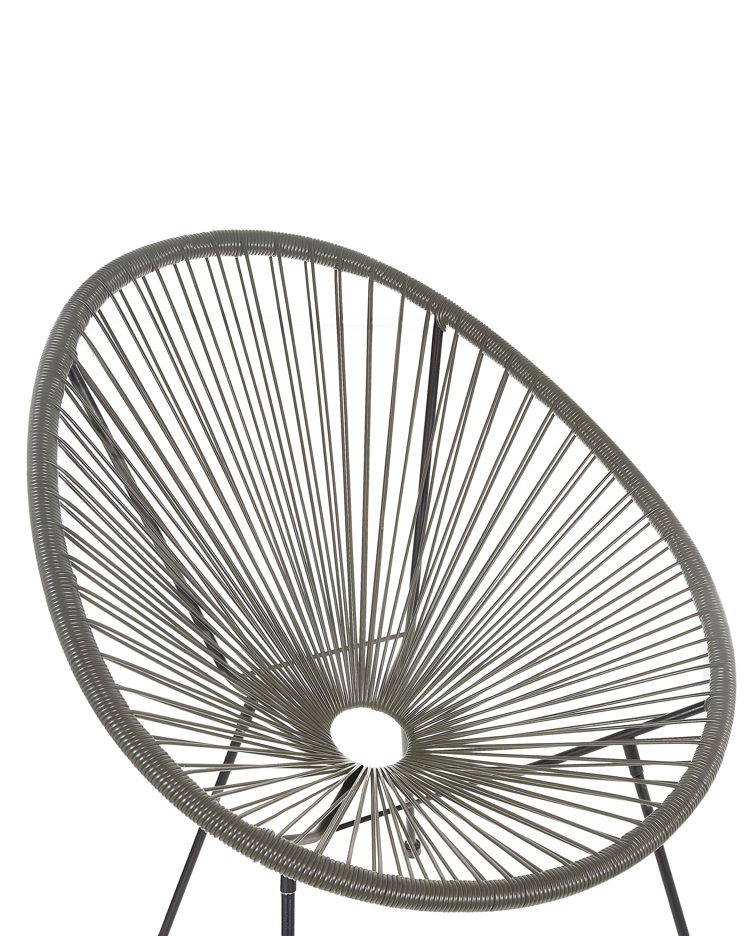 Chaise de jardin ACAPULCO II Gris foncé | Beliani.fr