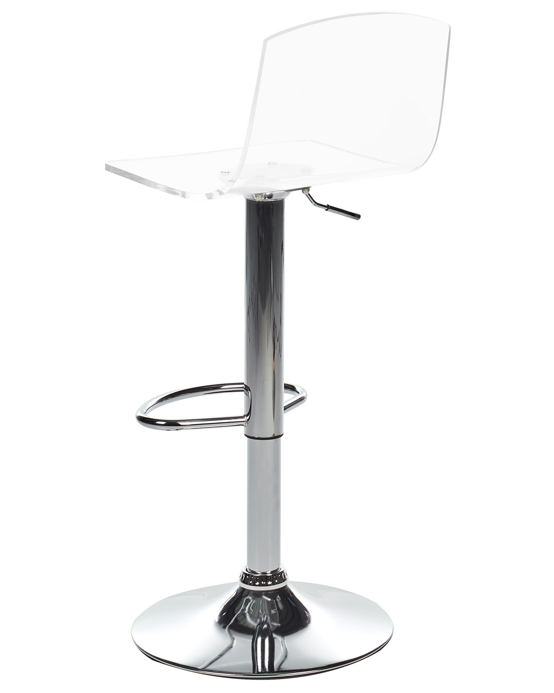 Set of 2 Bar Chairs IMOLA Swivel Transparent | Beliani.co.uk