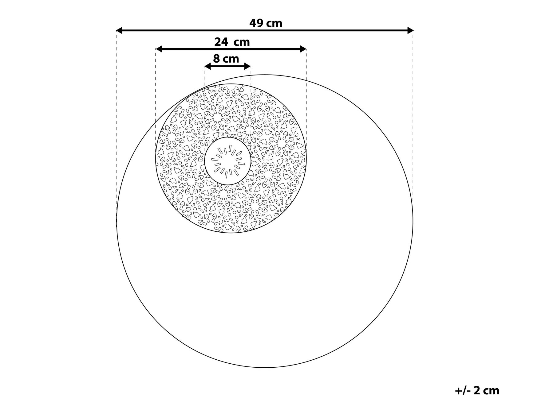 Wall Decor RUBIDIUM Metal 49 cm Black | Beliani.co.uk