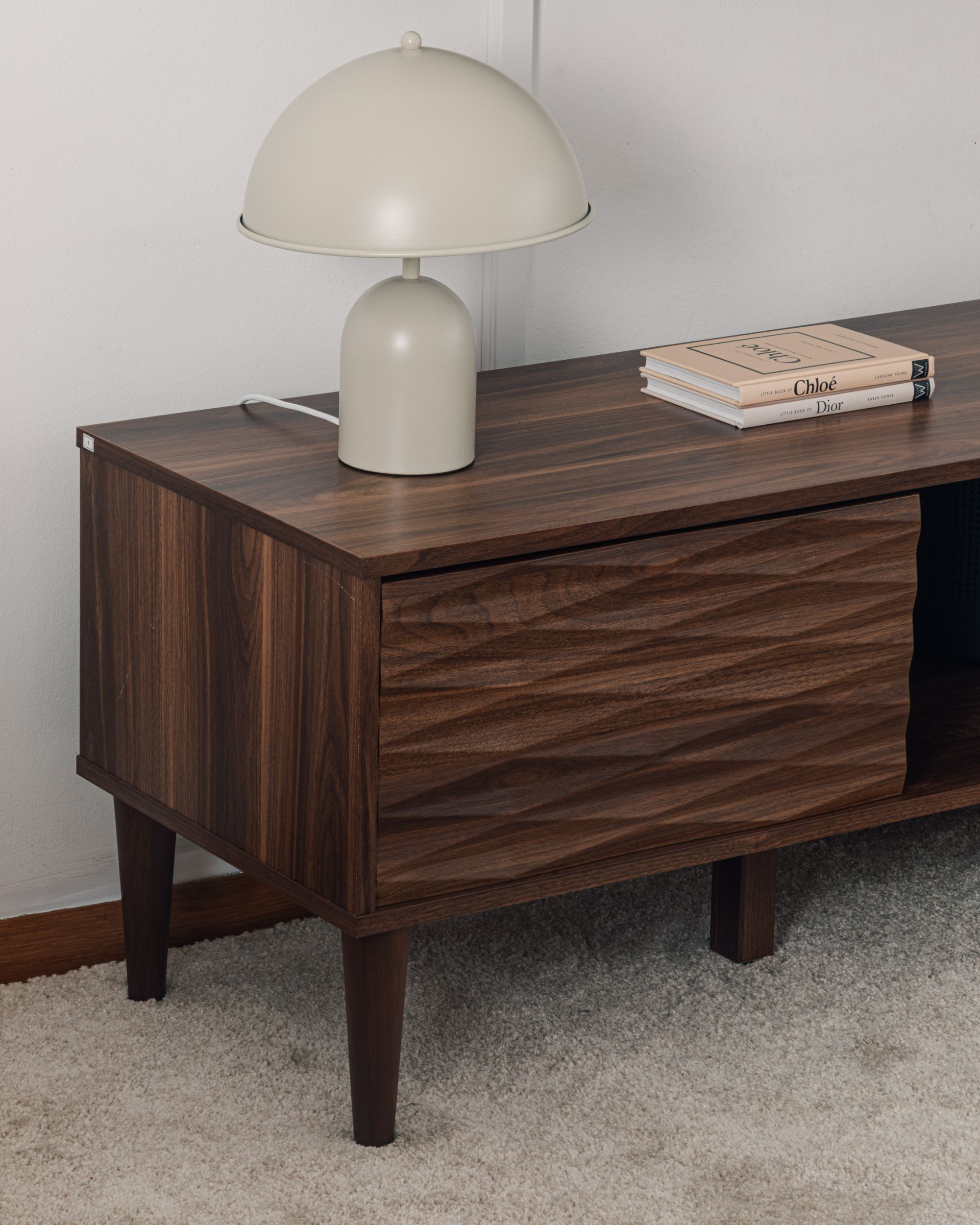 TV Stand KAYAN Dark Brown | Beliani.co.uk