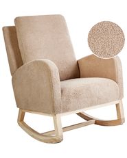 Rocking Chair ALSTA Boucle Beige | Beliani.co.uk