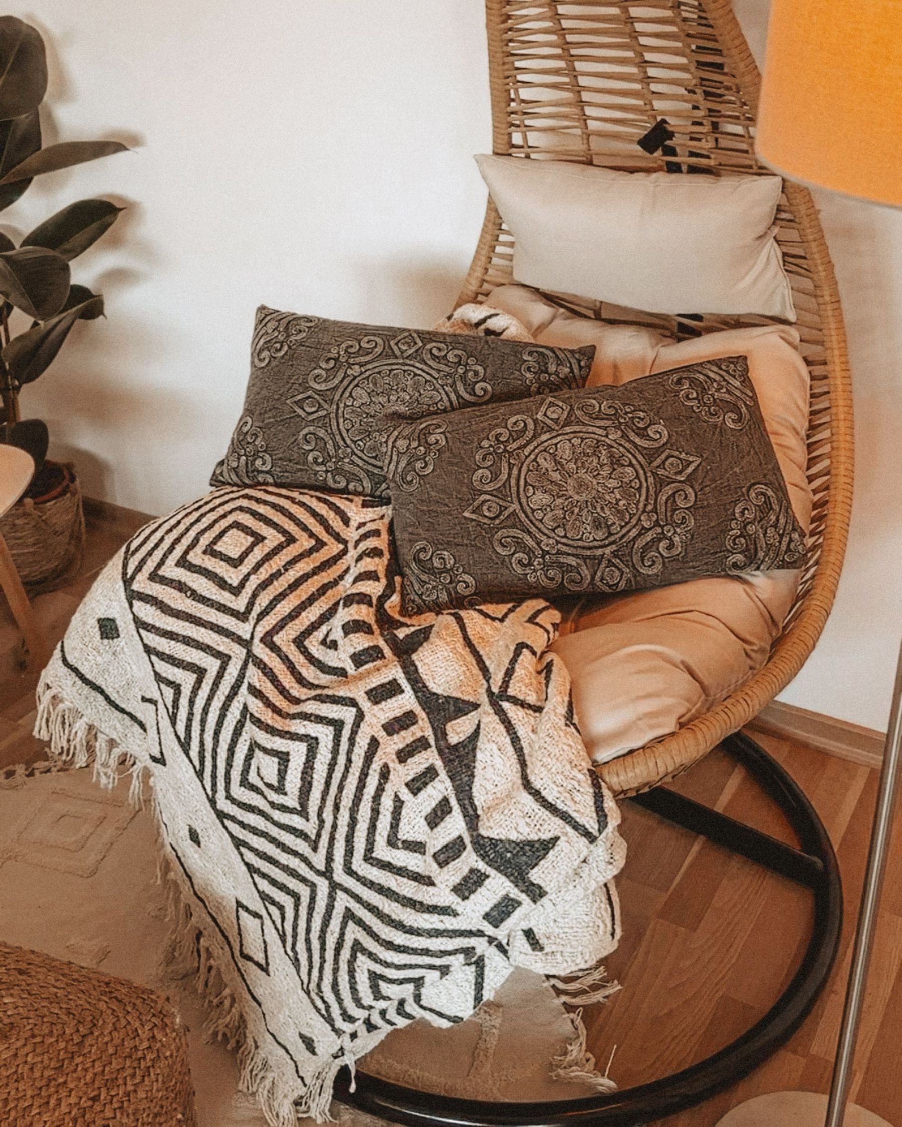 Dekokissen 2er Set VELOOR Baumwolle 30 x 50 cm Dunkelgrau ...