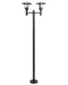 2 Light Outdoor Lamp Post Black TIZU | Beliani.co.uk