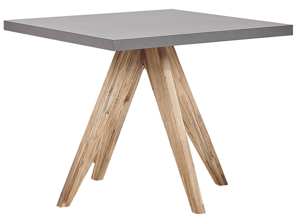 Concrete Garden Dining Table 90 x 90 cm Grey OLBIA Beliani