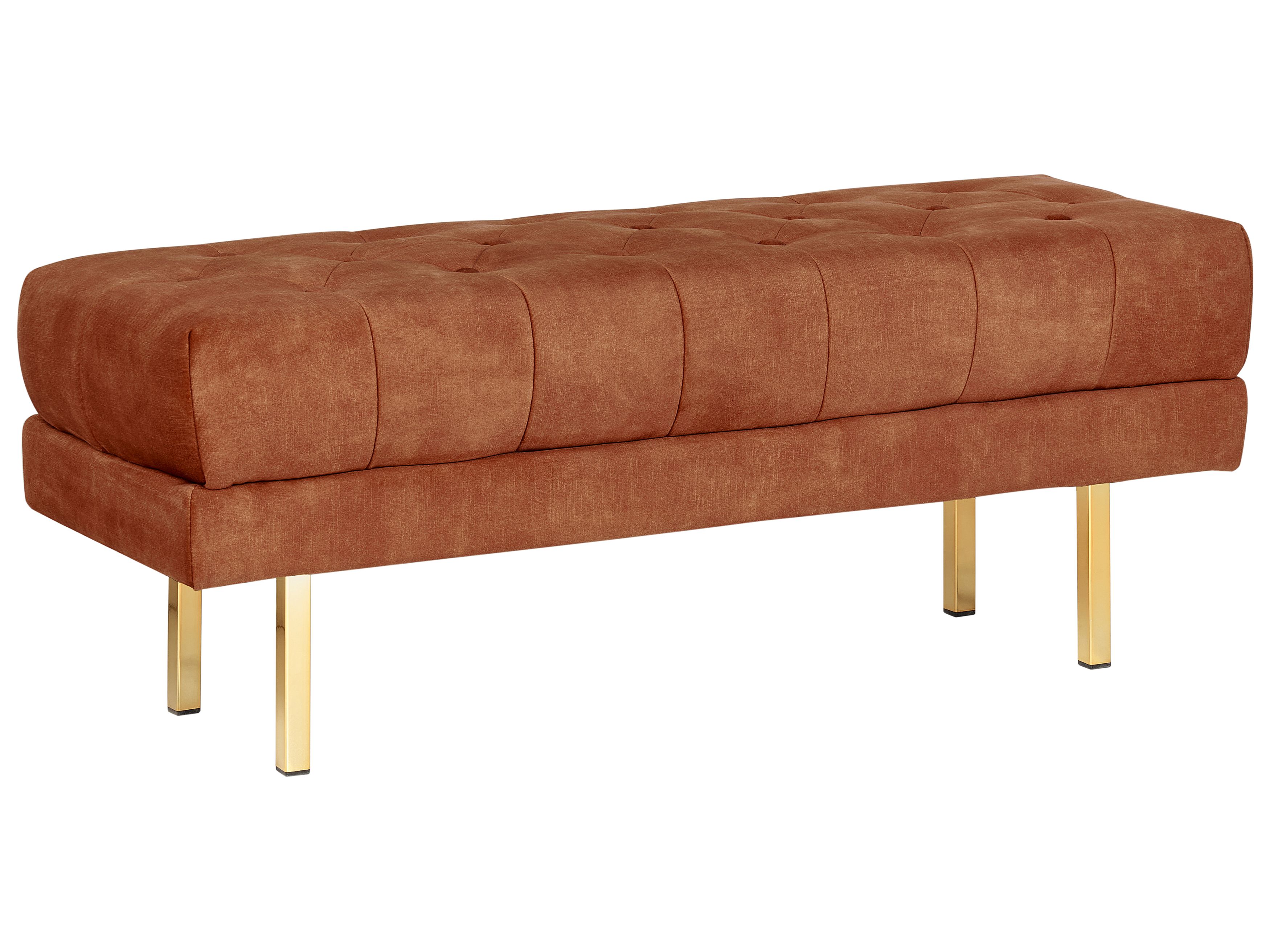 Bench ROSEVILLE Velvet Dark Red | Beliani.co.uk