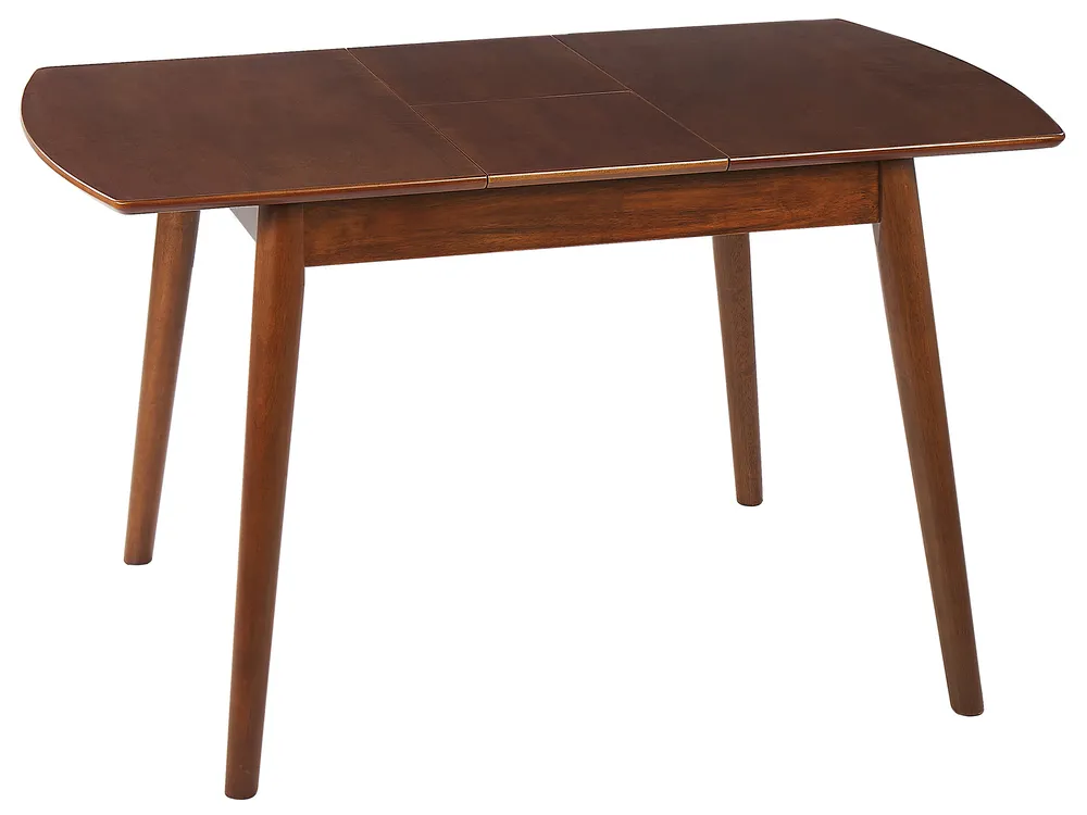 Table de salle à manger extensible TOMS Marron foncé 100/130 cm 80 cm ...