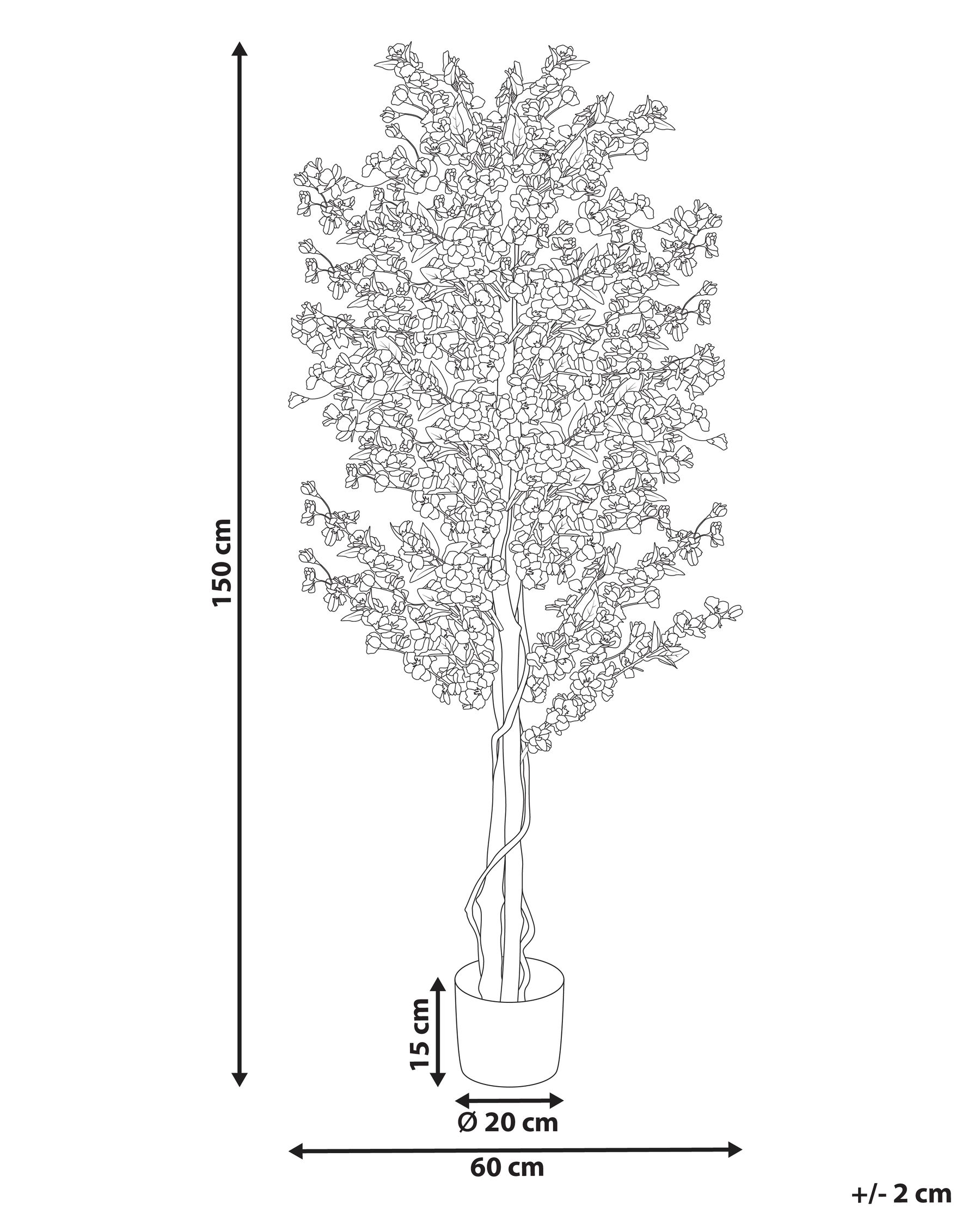 Planta artificial SAKURA 150 cm Rosa | Beliani.pt