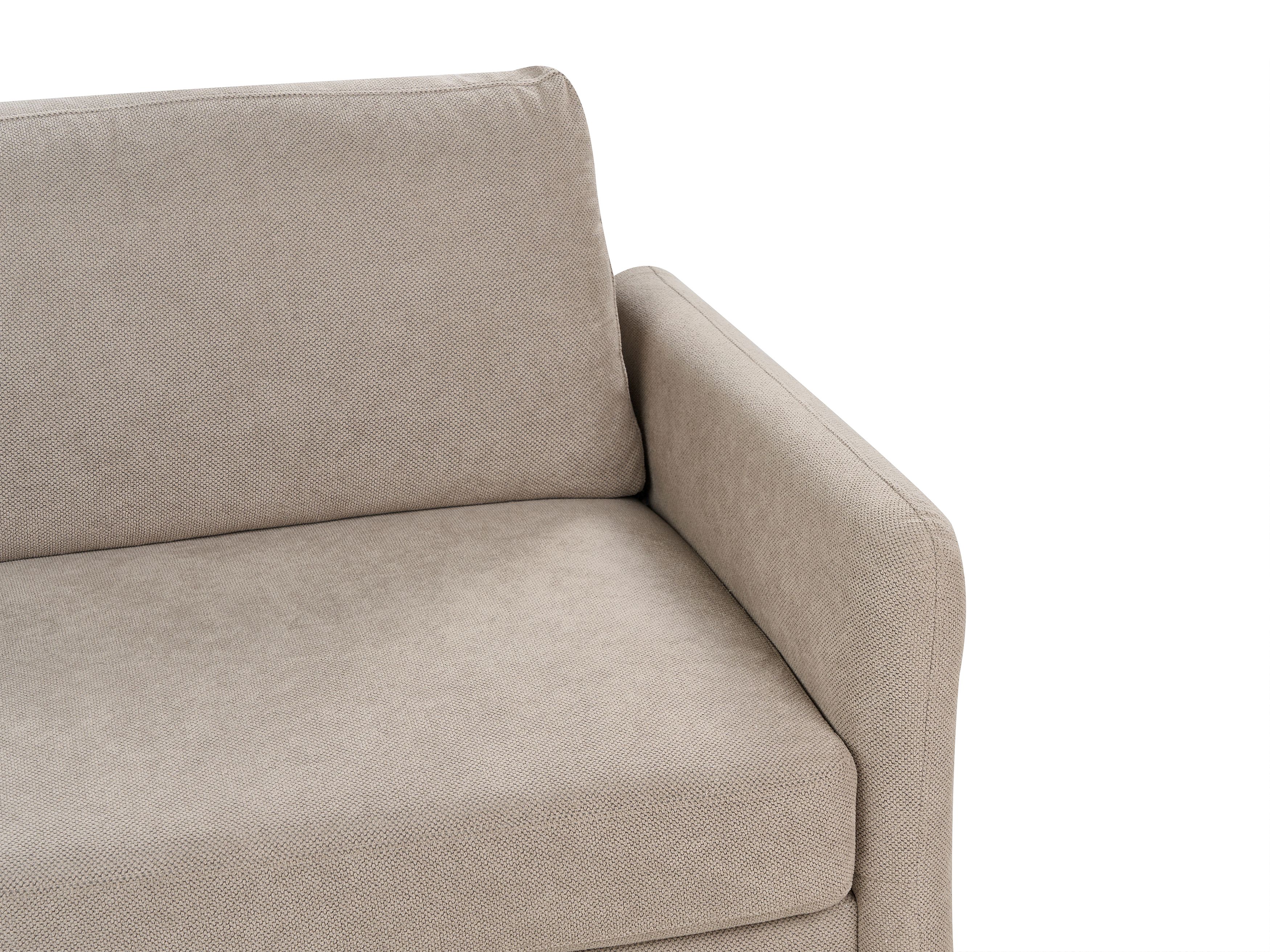 Sofa 3 Seater MARE Fabric Taupe with Storage | Beliani.co.uk
