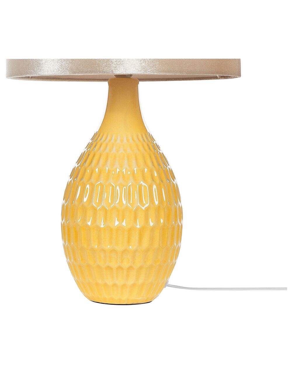 Yellow Ceramic Table Lamp Yellow Sculptural Ceramic Lamp By Bo Fajans.