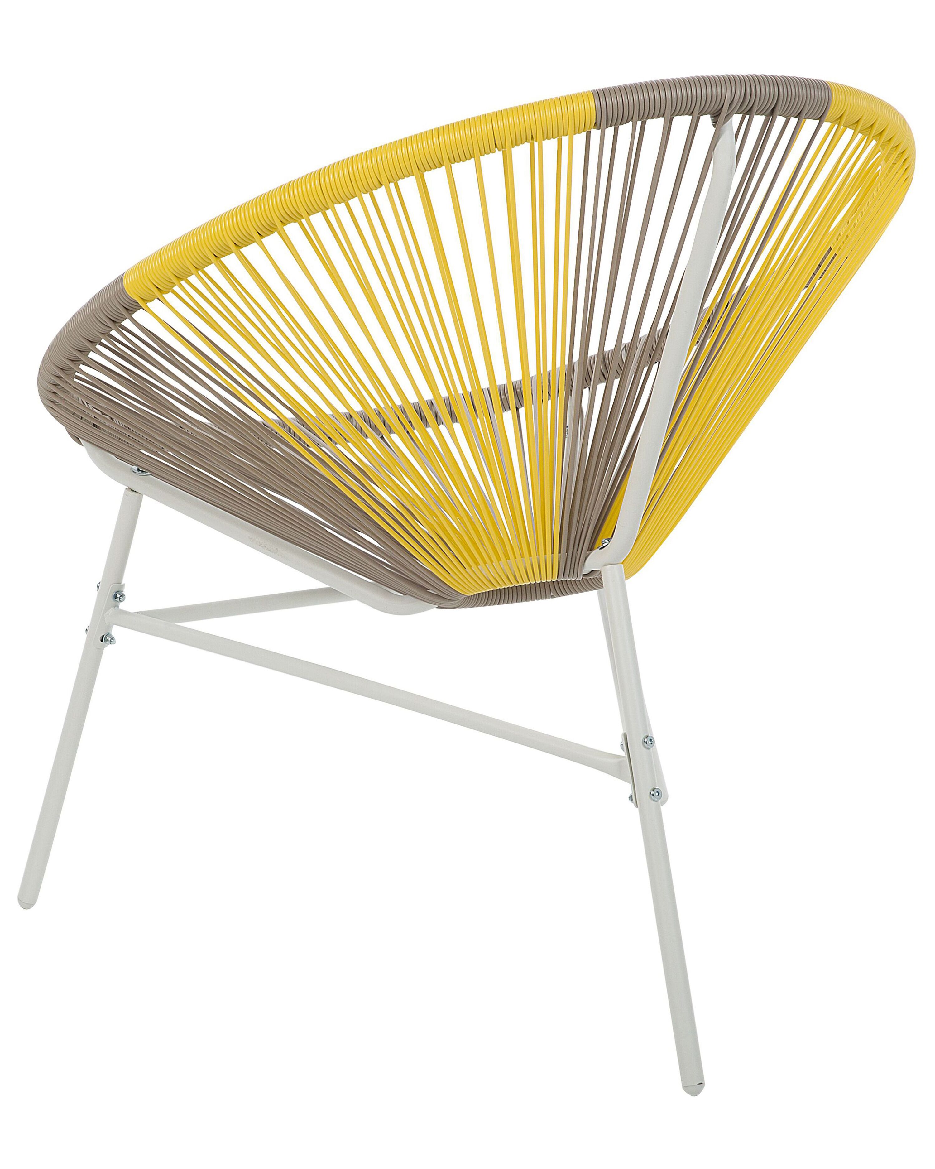 Gartenstuhl 2er Set ACAPULCO Polyrattan Taupe | Beliani.ch