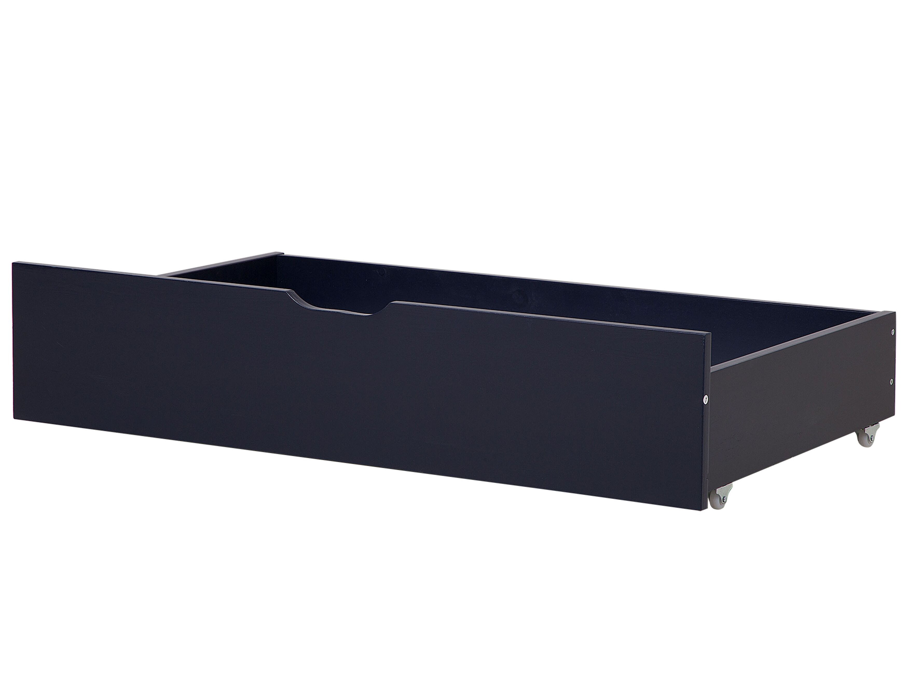 Set of 2 Bed Storage Drawers Pine Wood RUMILLY Navy Blue | Beliani.co.uk