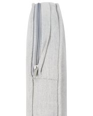 Set of 6 Garden Chairs with Cushions FLAVIA Metal White | Beliani.co.uk