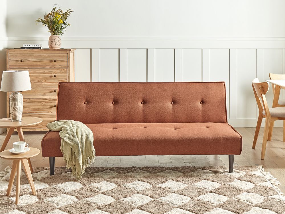 Sofa 3 Seater LERMON Fabric Light Grey | Beliani.co.uk