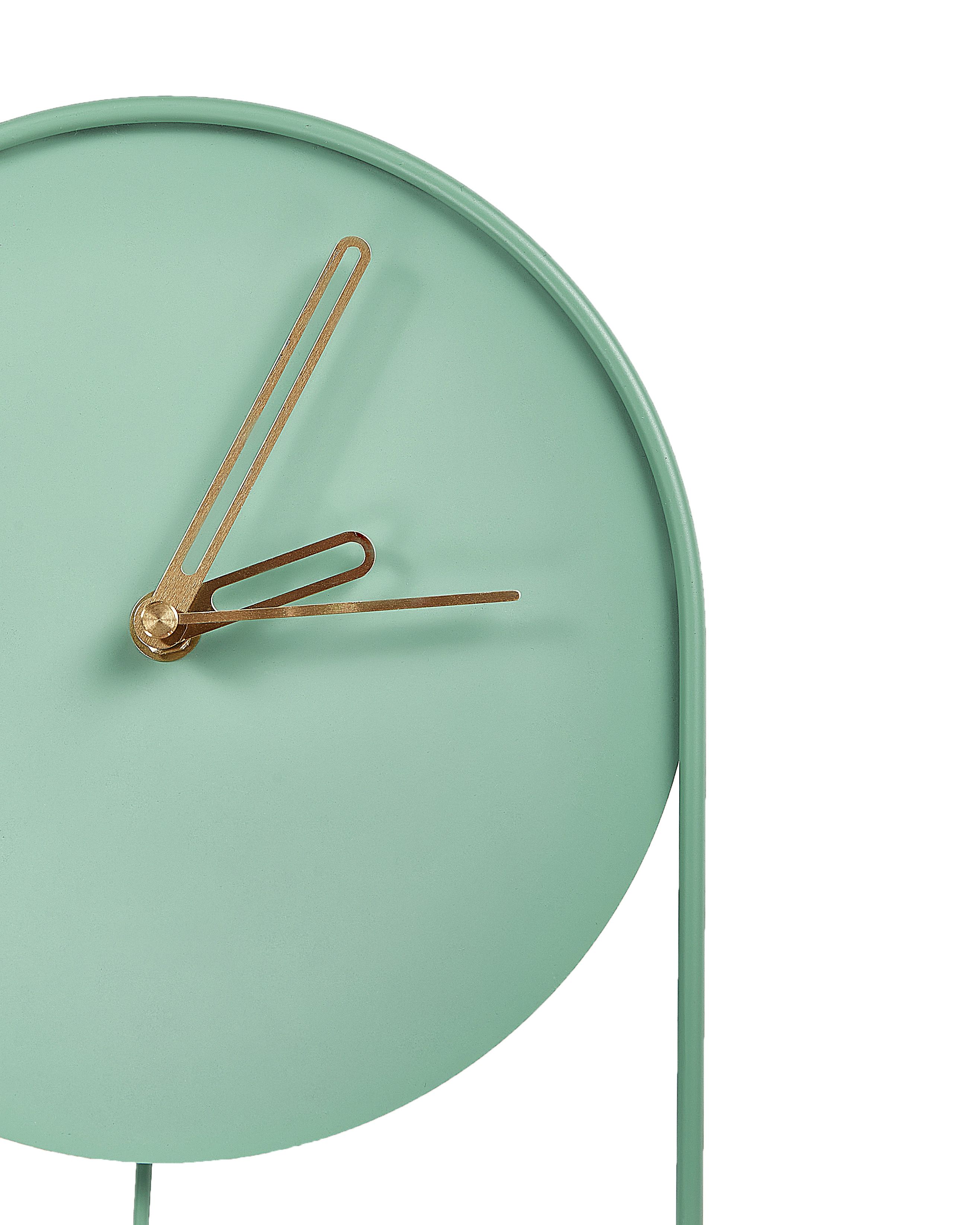 Wall Clock SALVAN 20 cm Metal Light Green | Beliani.co.uk