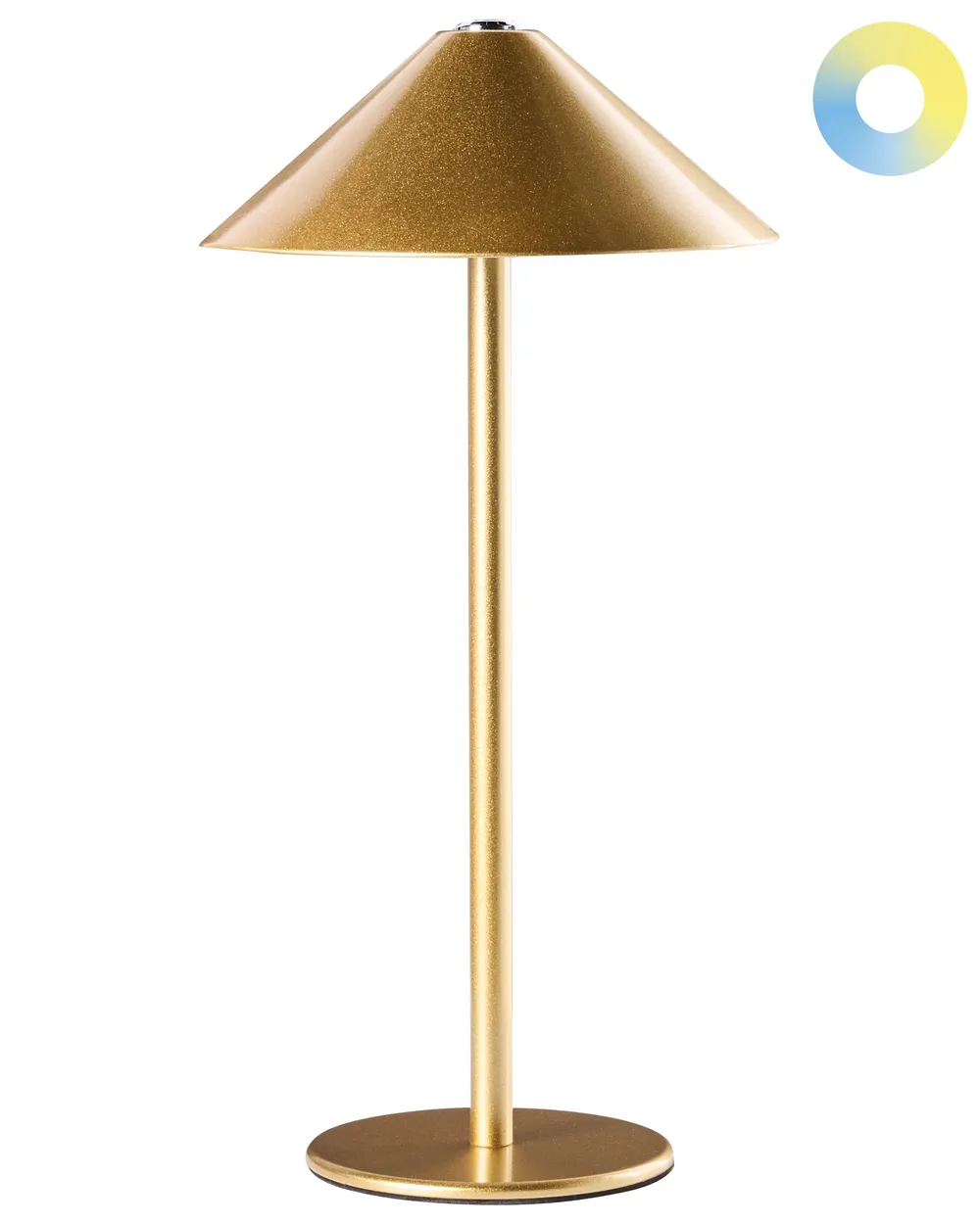 Wireless LED Table Lamp MODJO with Dimmer Metal Gold | Beliani.co.uk