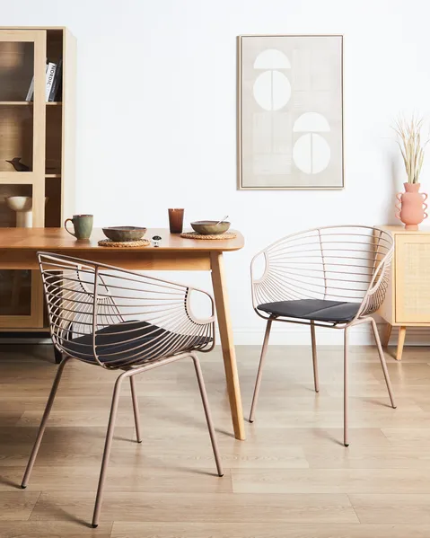 Metal back chairs store