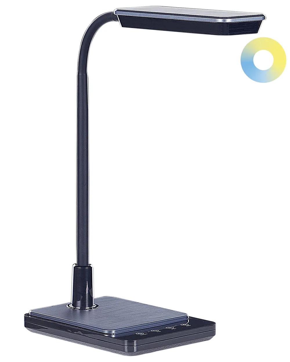 LED Desk Lamp CENTAURUS with Dimmer Metal Black | Beliani.co.uk