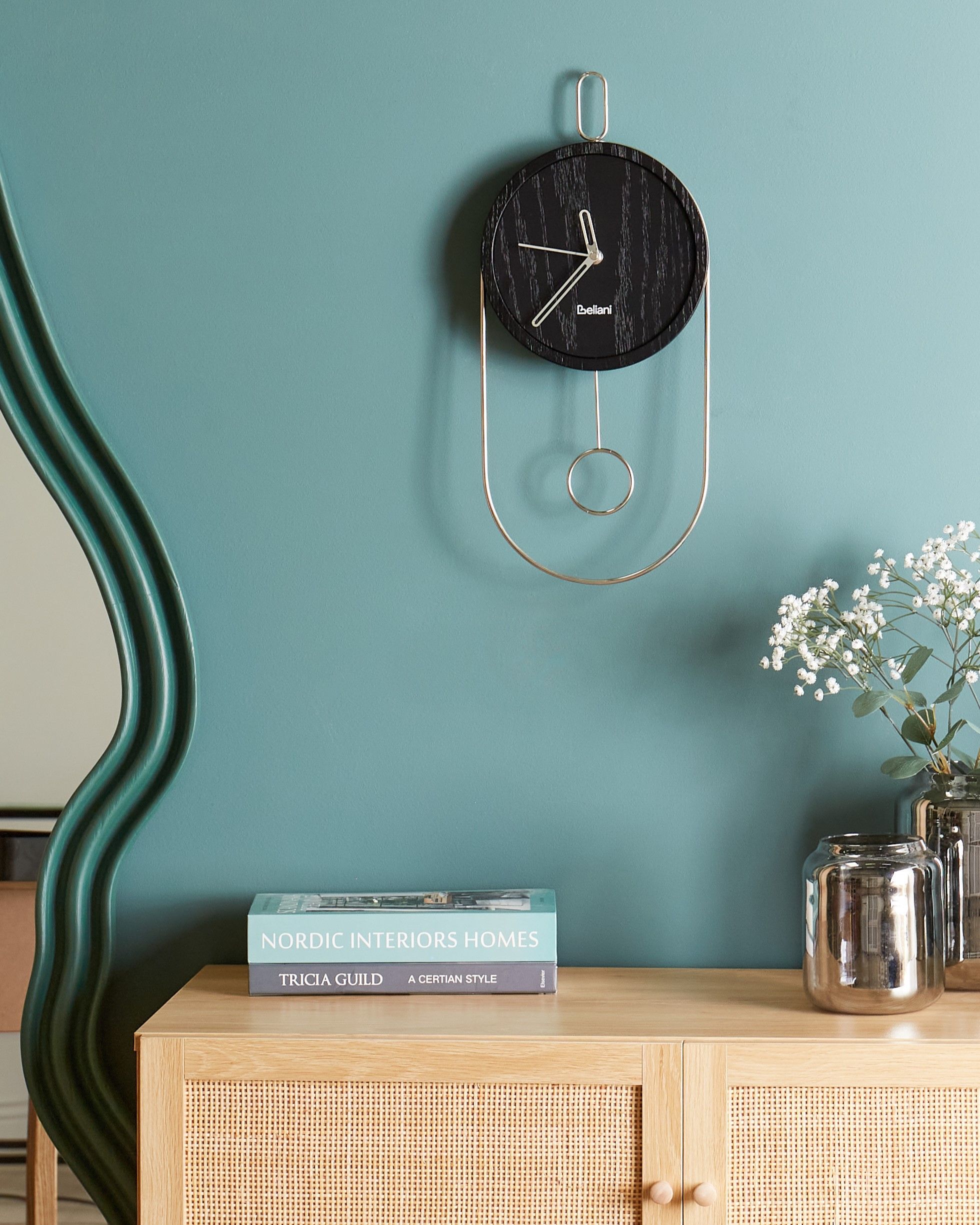 Wall Clock SIERRE 20 cm Black | Beliani.co.uk
