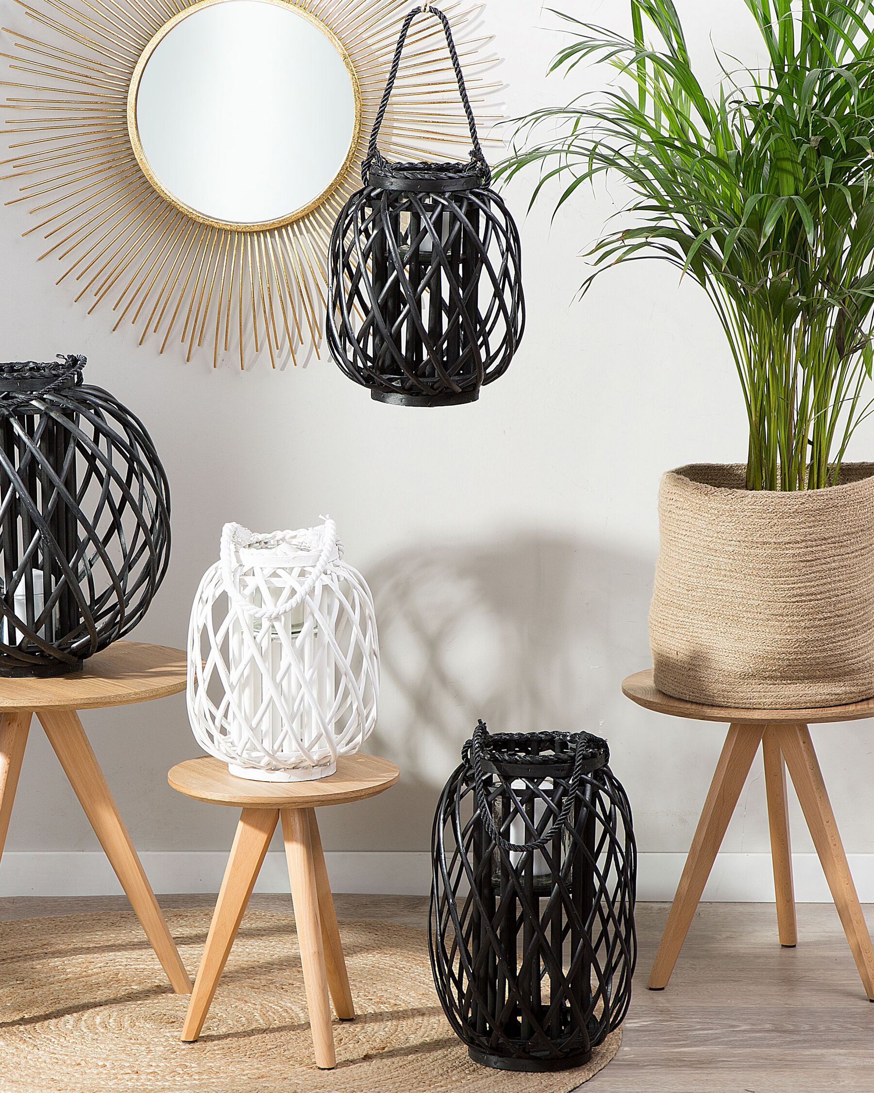 Lykta 30 cm svart MAURITIUS | Beliani.se