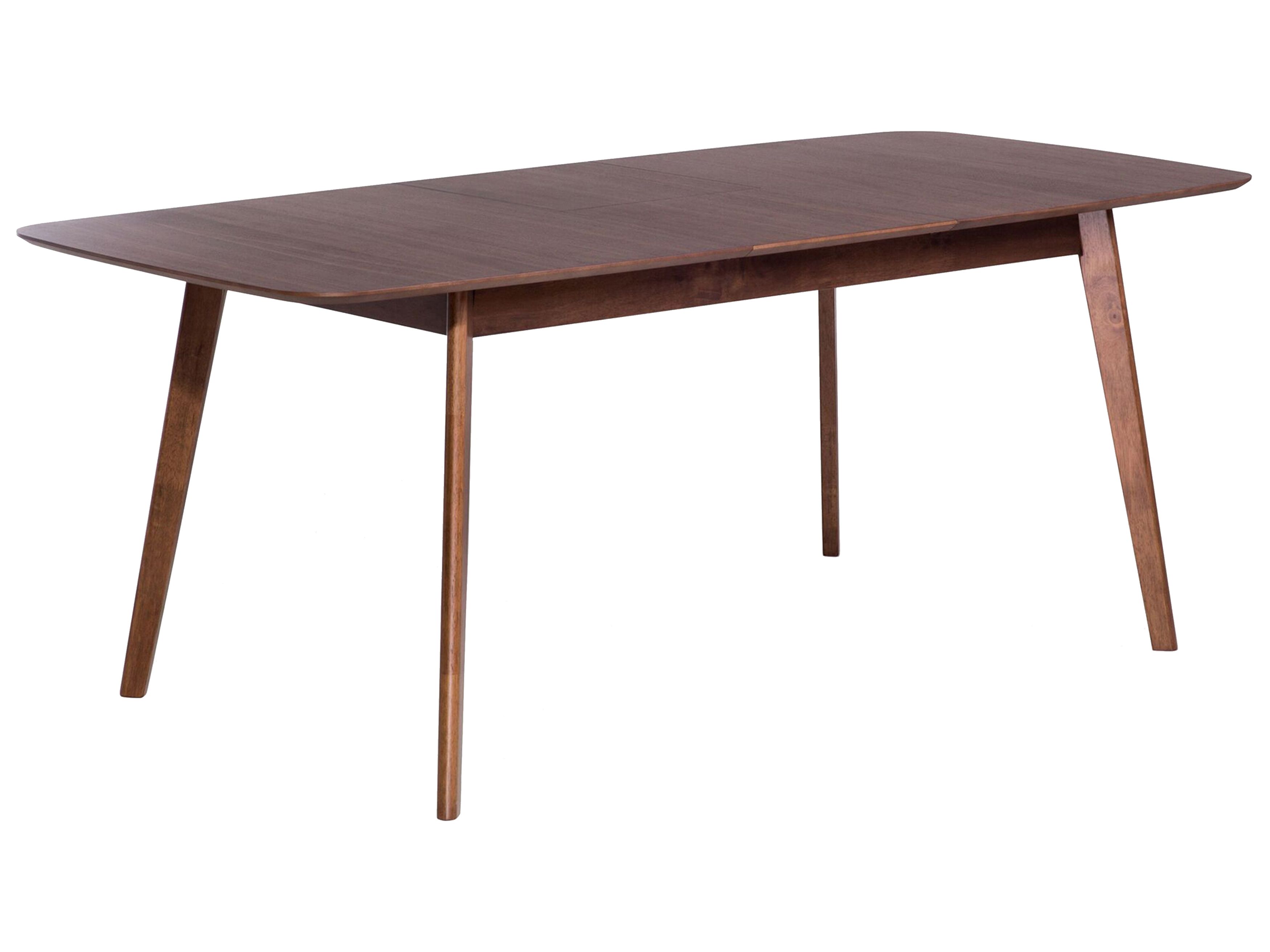 Extending Dining Table 150/190 x 90 cm Dark Wood MADOX | Beliani.co.uk