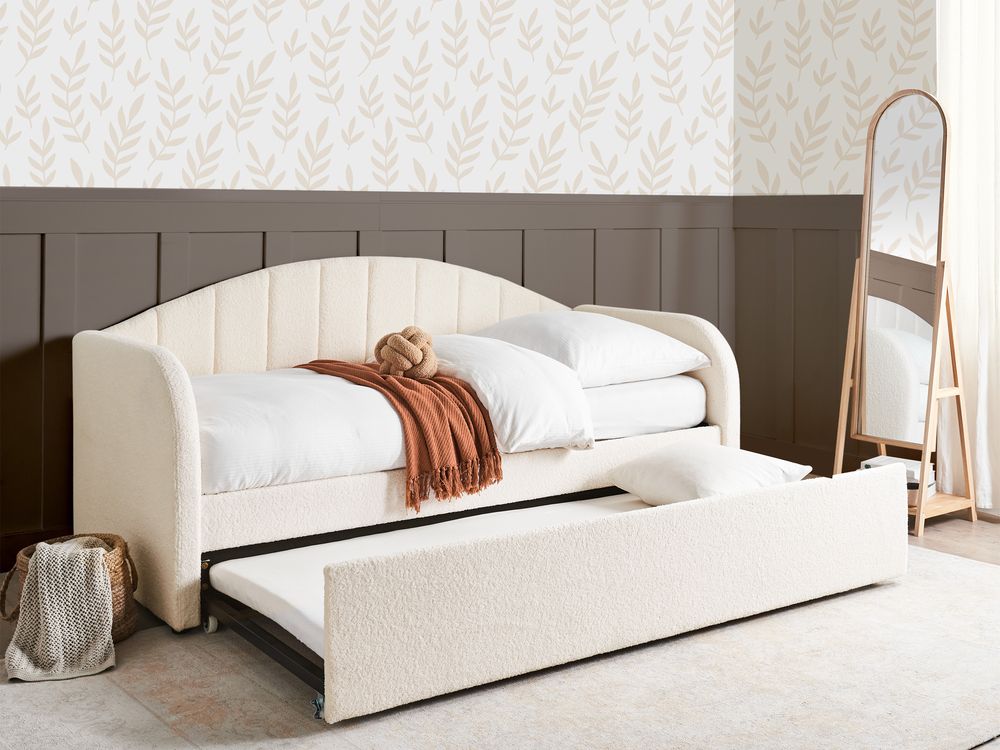 Beige trundle bed store