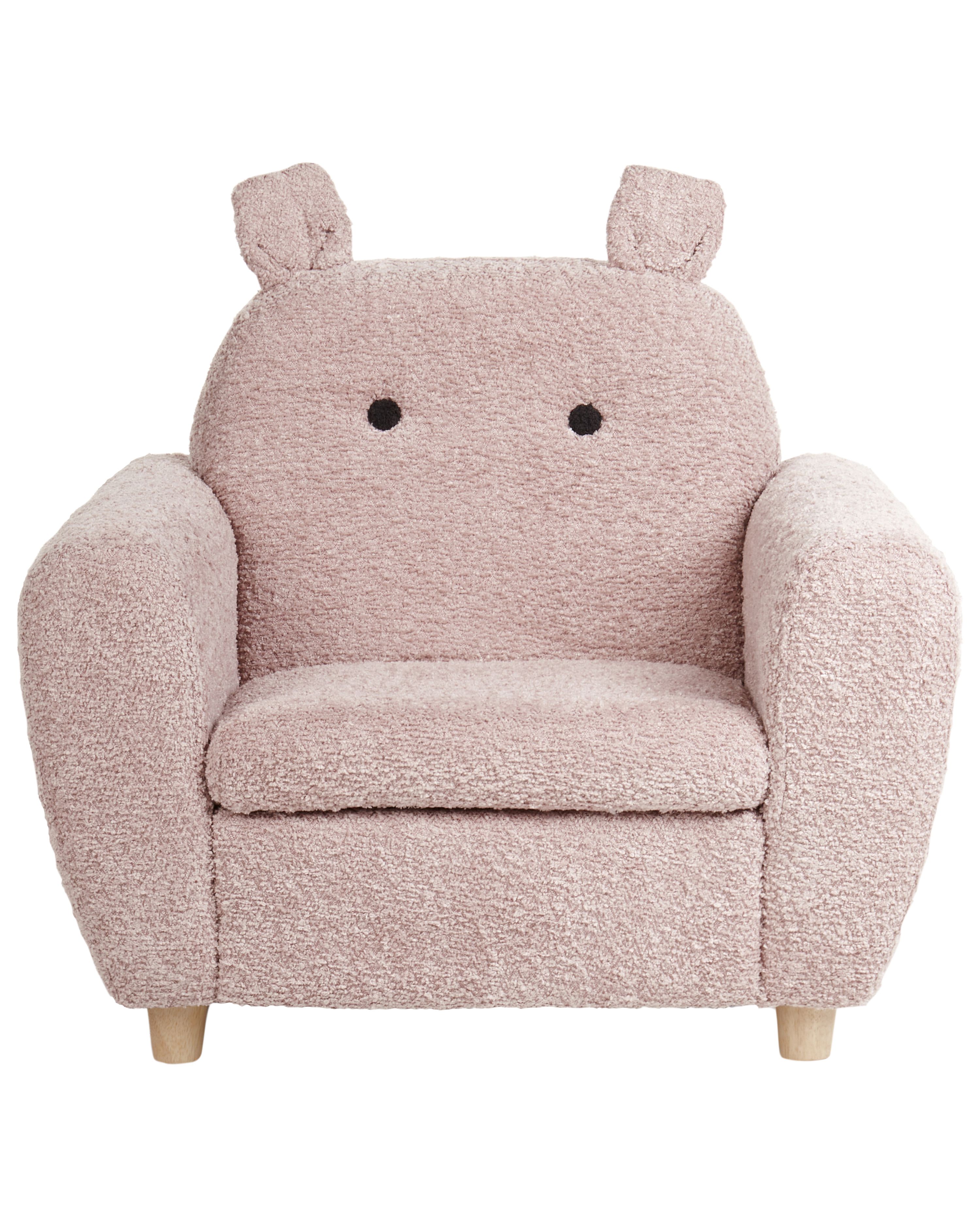 Kinderfauteuil bouclé roze MARIBO | Beliani.nl