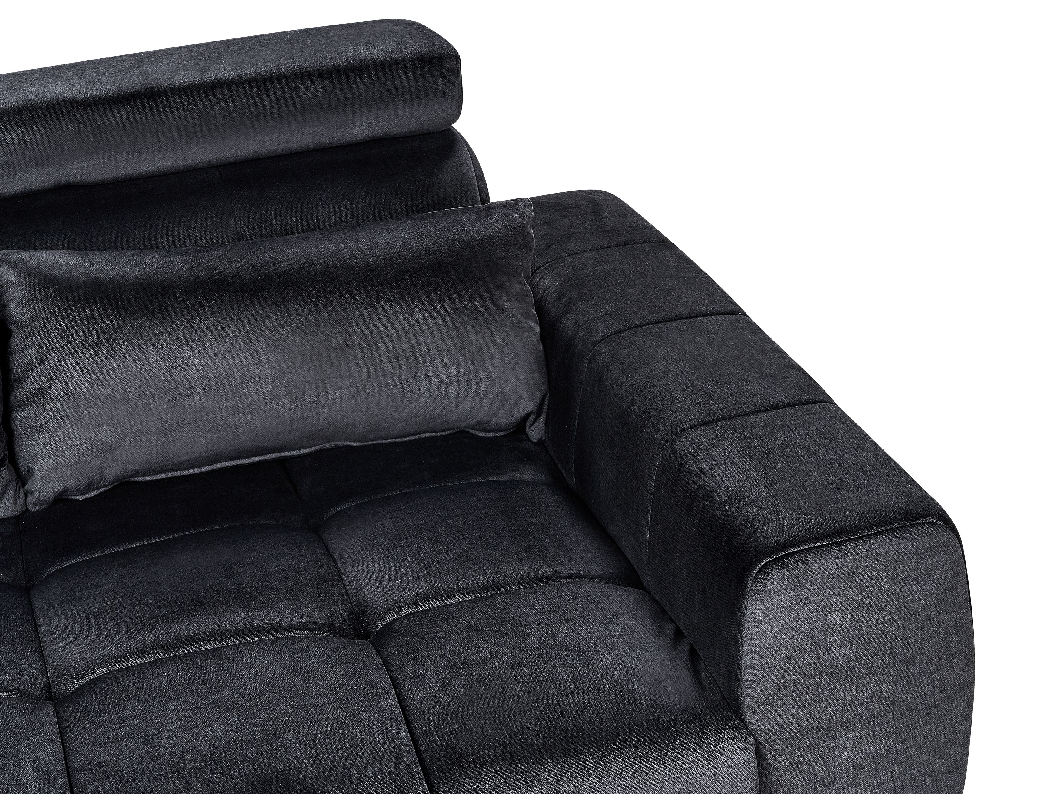 Sofa VEGAMO Velvet Black 2 Seater | Beliani.co.uk