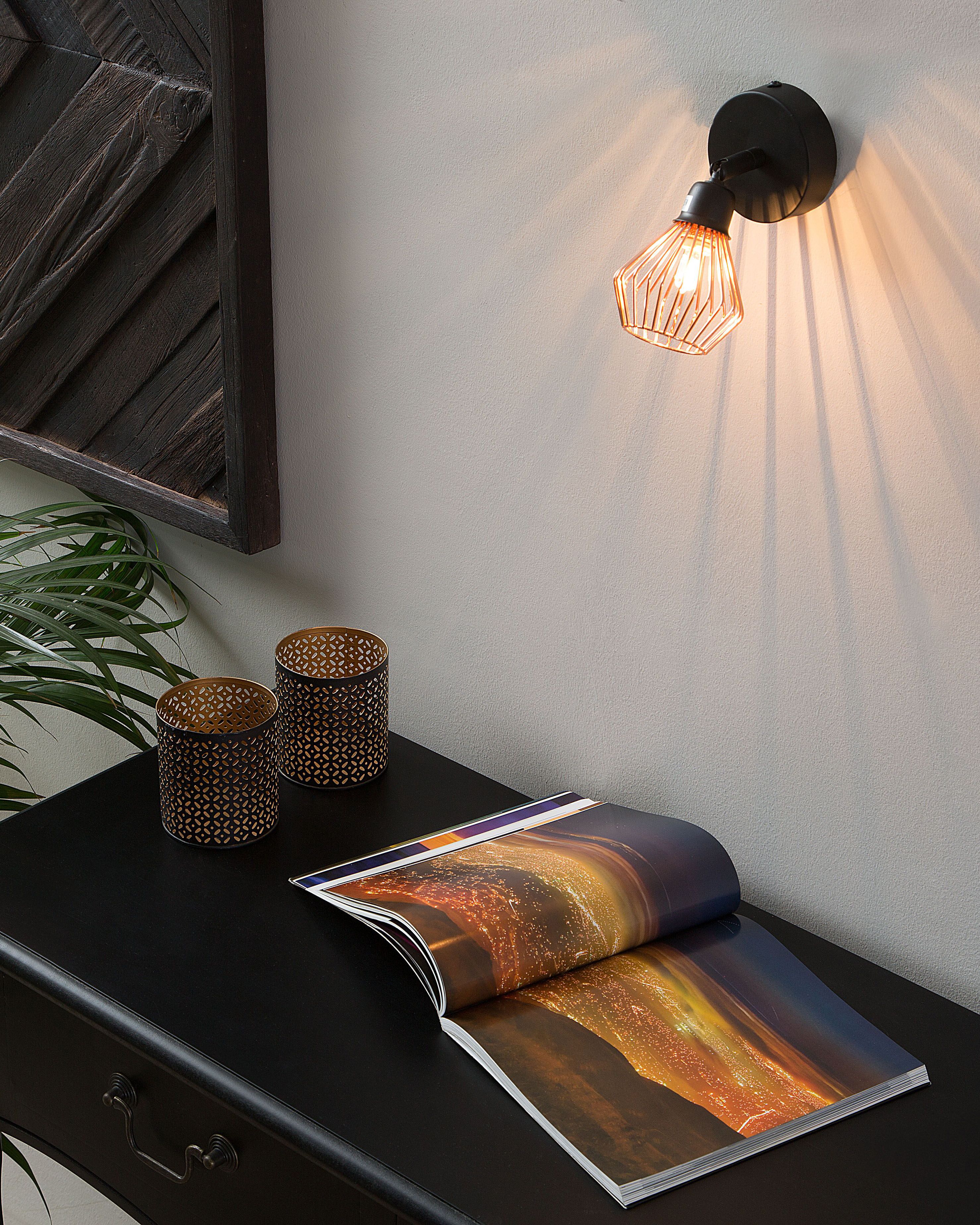 Set of 2 Metal Spotlight Lamps Copper VOLGA | Beliani.co.uk