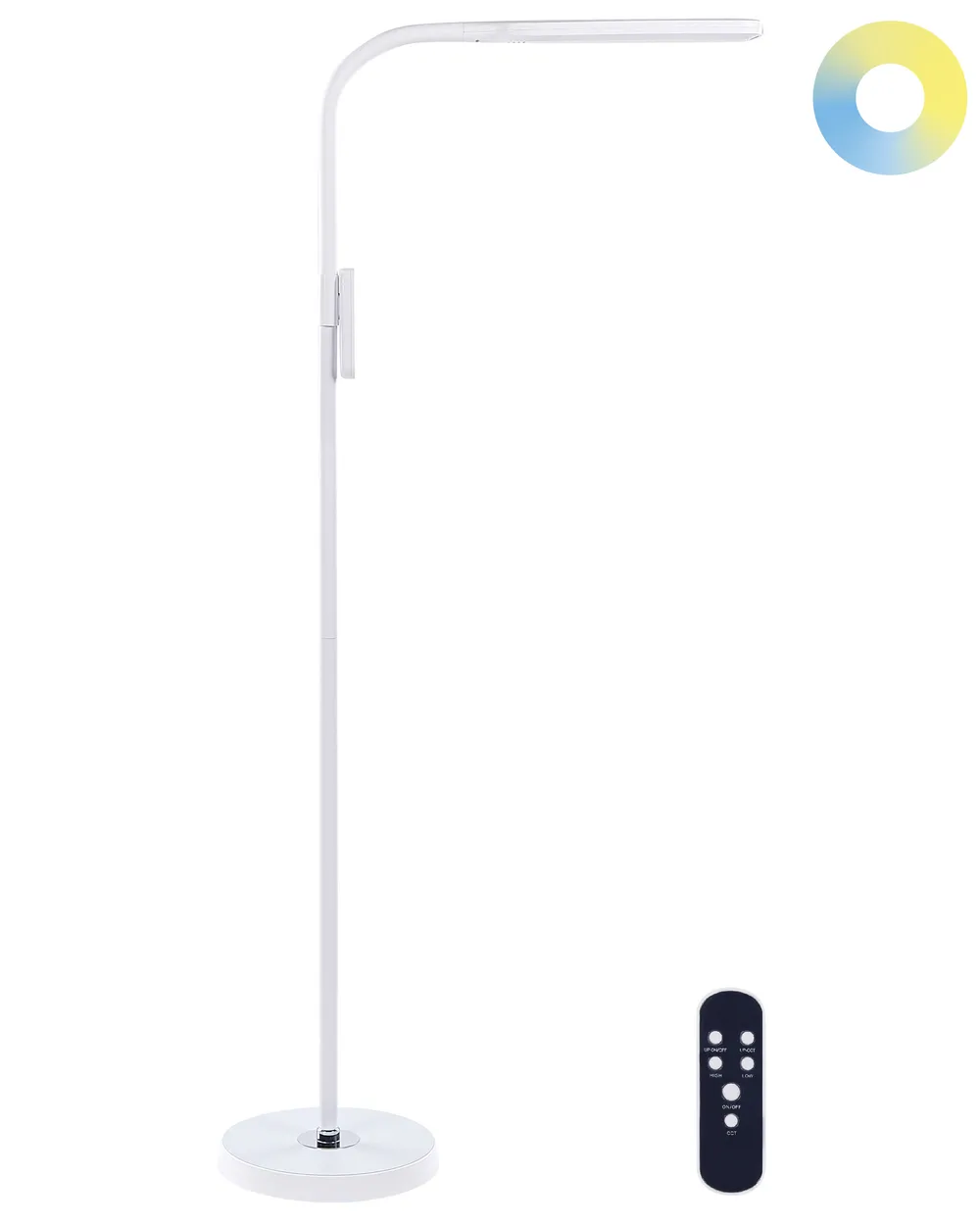 Candeeiro de pé LED ARIES Com comando remoto Com regulador de ...