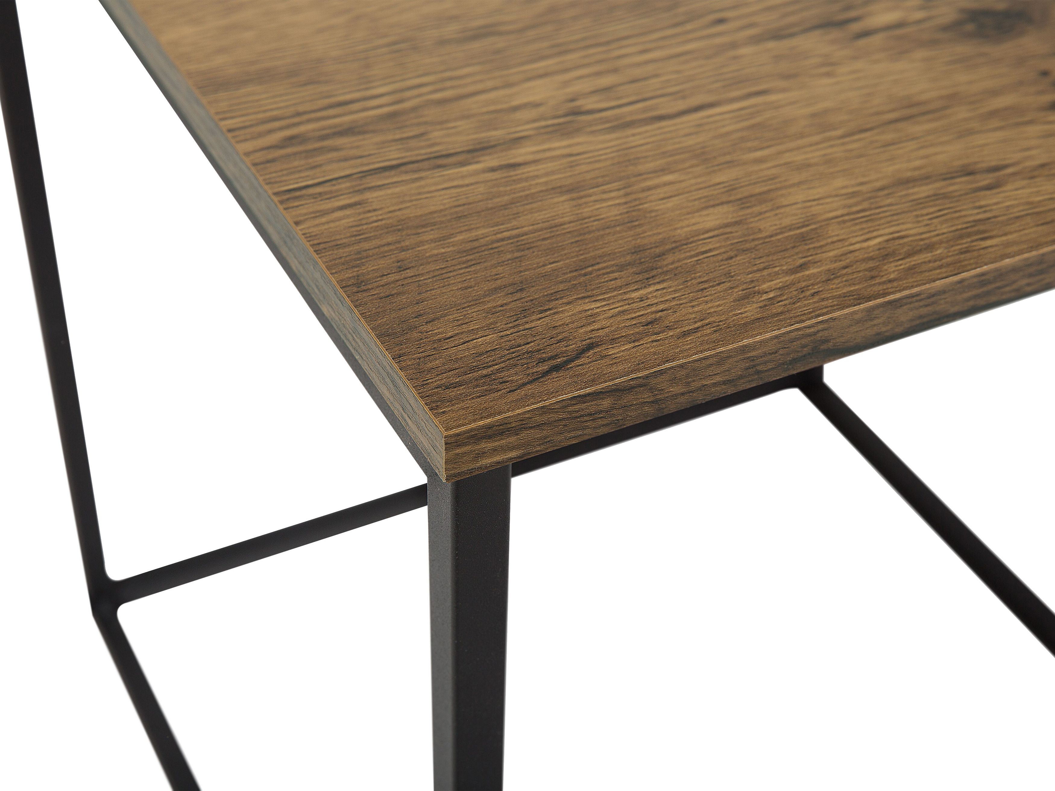 Set of 2 Side Tables DENNY Dark Brown | Beliani.co.uk