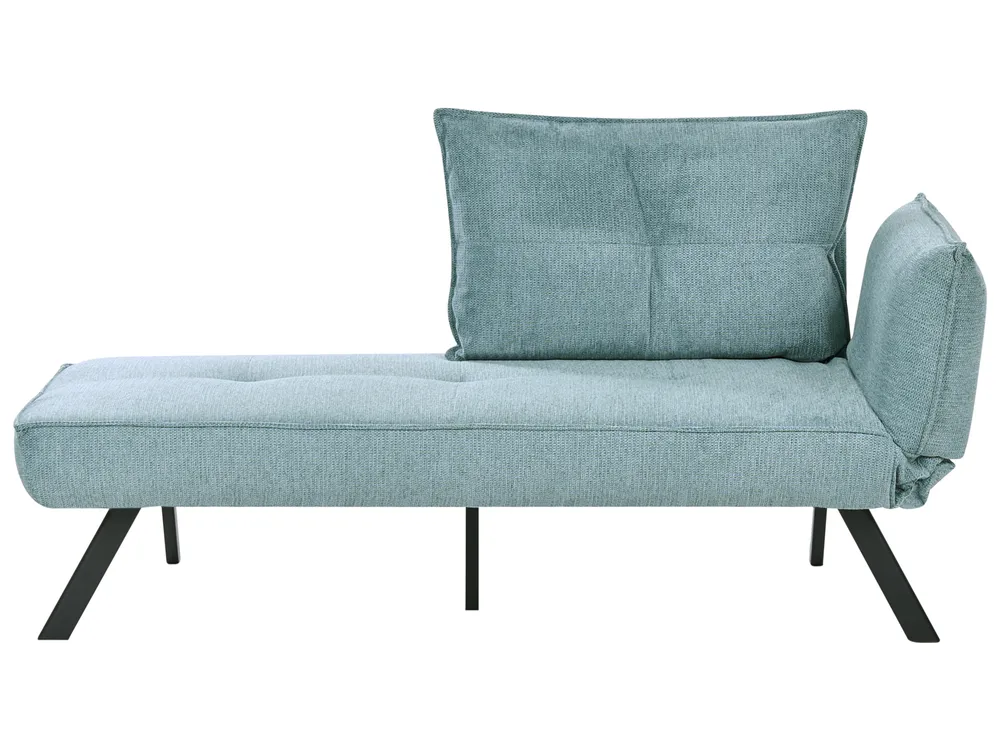 Chaise longue derecho ROCAMADOUR Tela Azul claro | Beliani.es