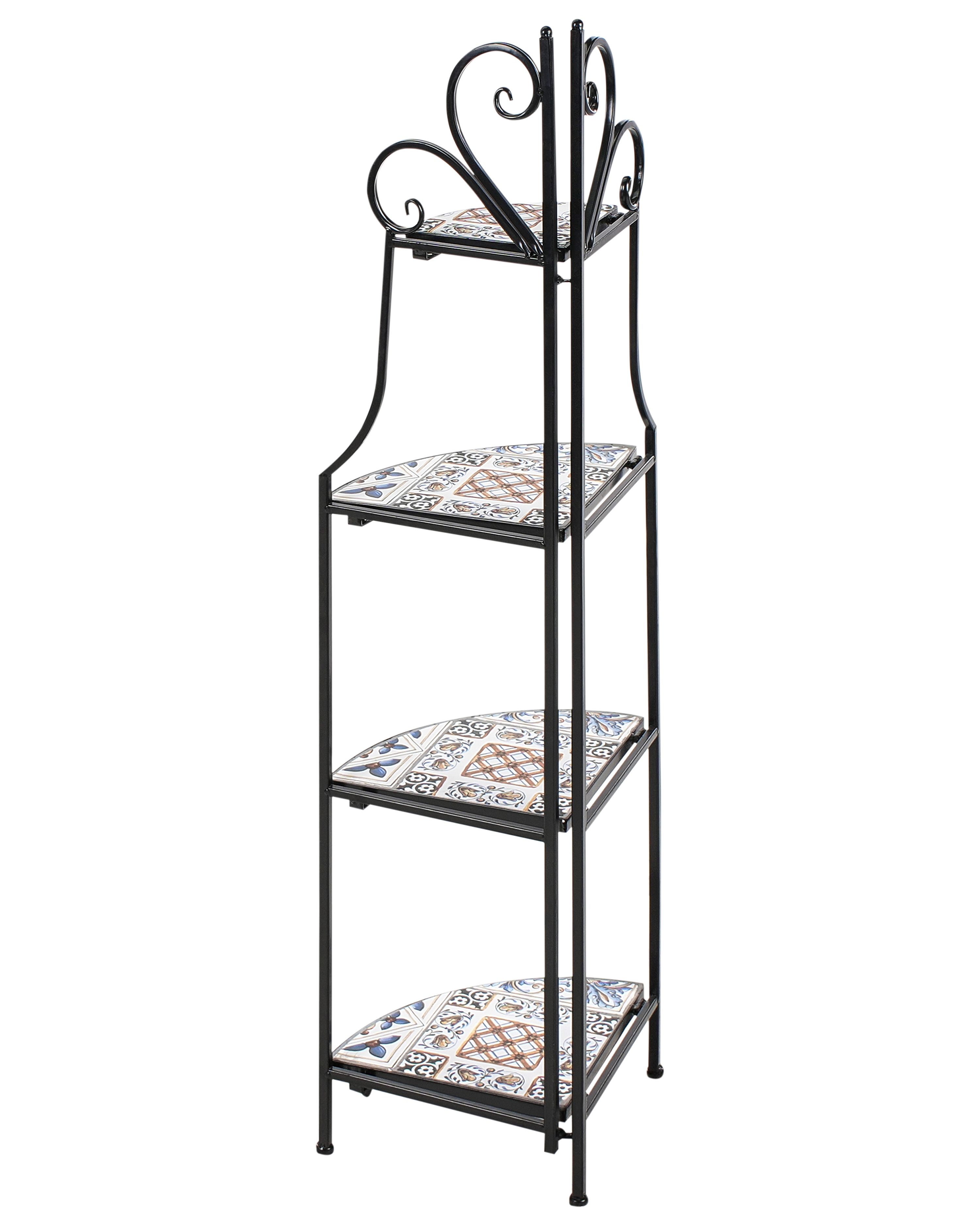 Reol FAVARA Metal 43 cm 32 cm Sort | Beliani.dk