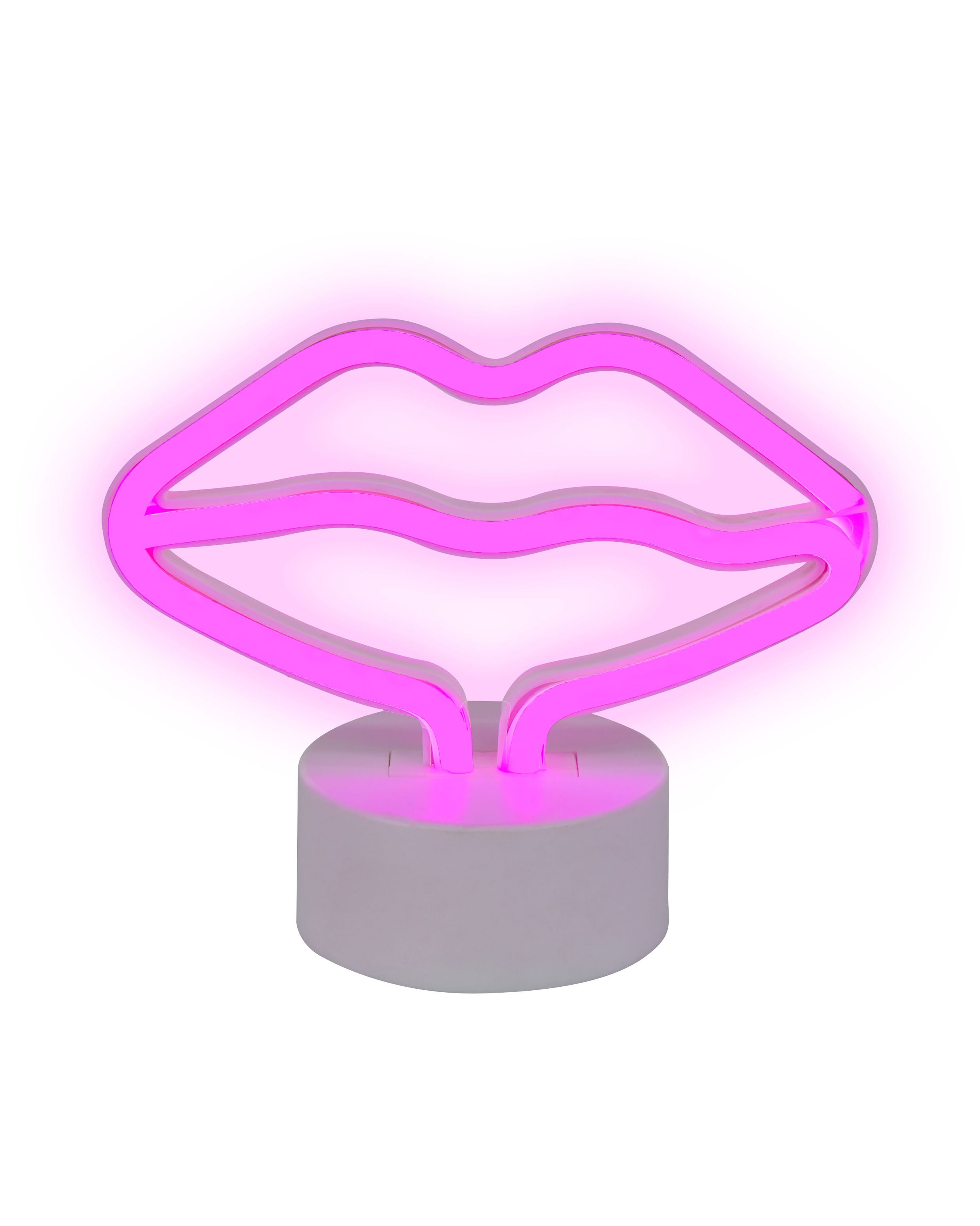 LED Neon Sign Lips FLORA Pink | Beliani.co.uk