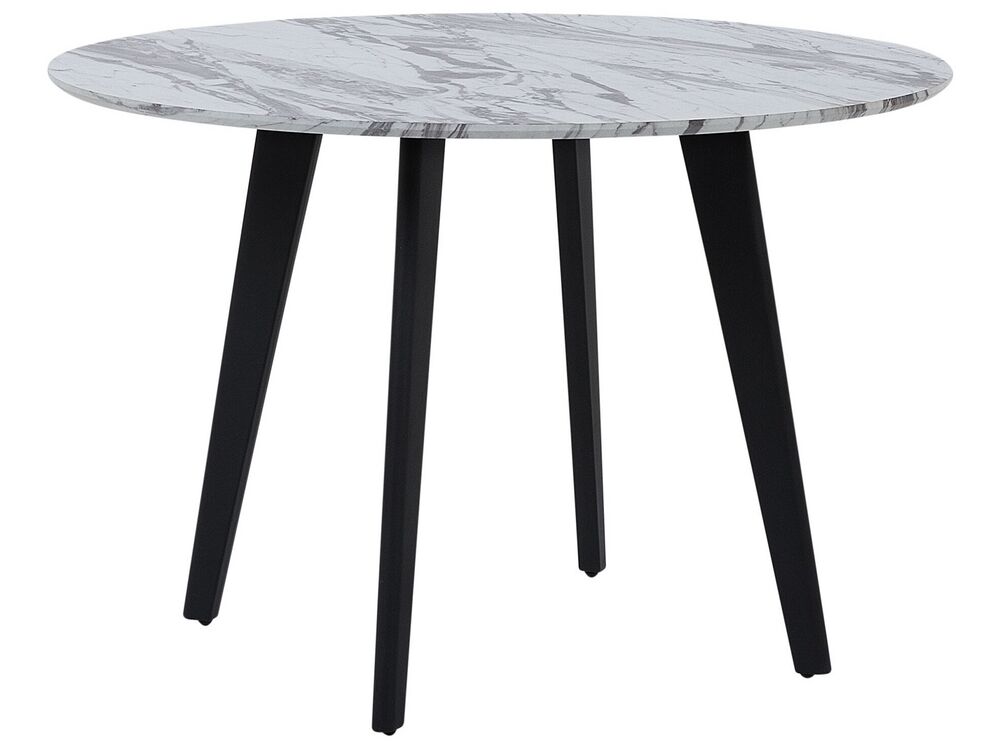Marble look round dining table store