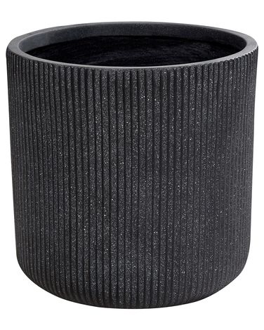 Bloempot OREOI 37 cm Grafietgrijs | Beliani.nl