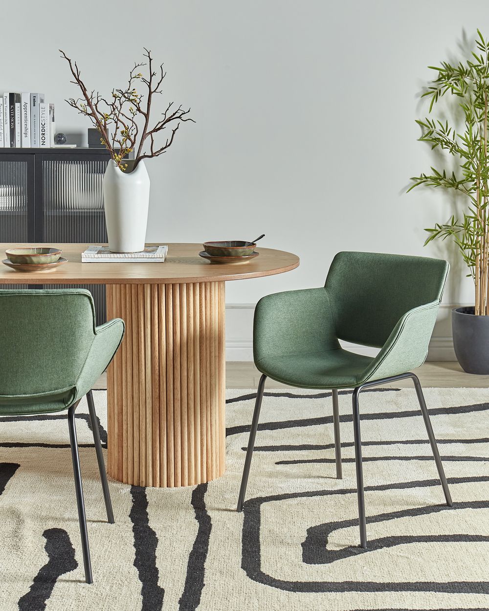 Conjunto de 2 sillas de comedor CANTON Gris claro | Beliani.es