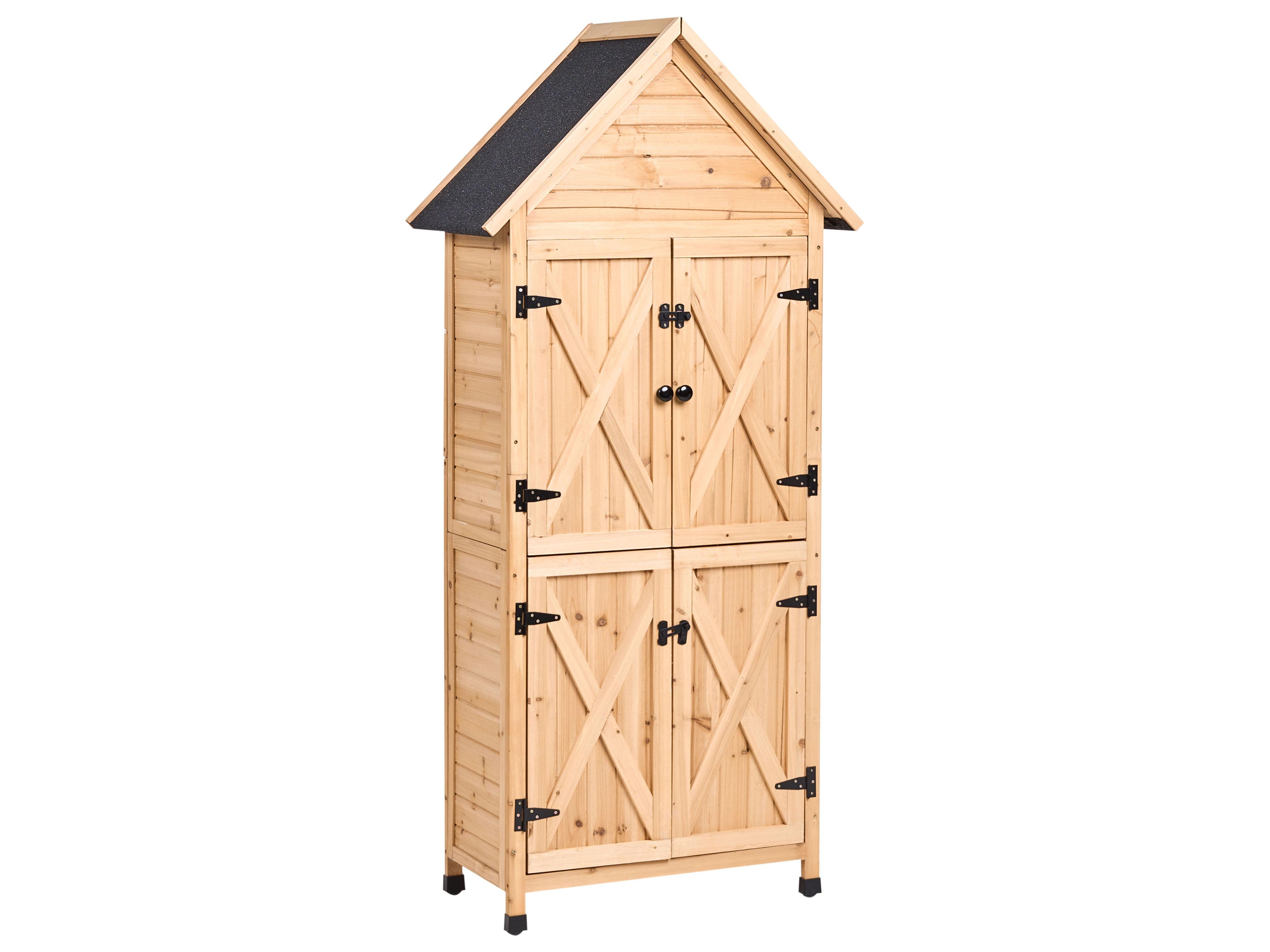 Gereedschapsschuur SENIGA 85 cm 46 cm Natuurlijk | Beliani.nl