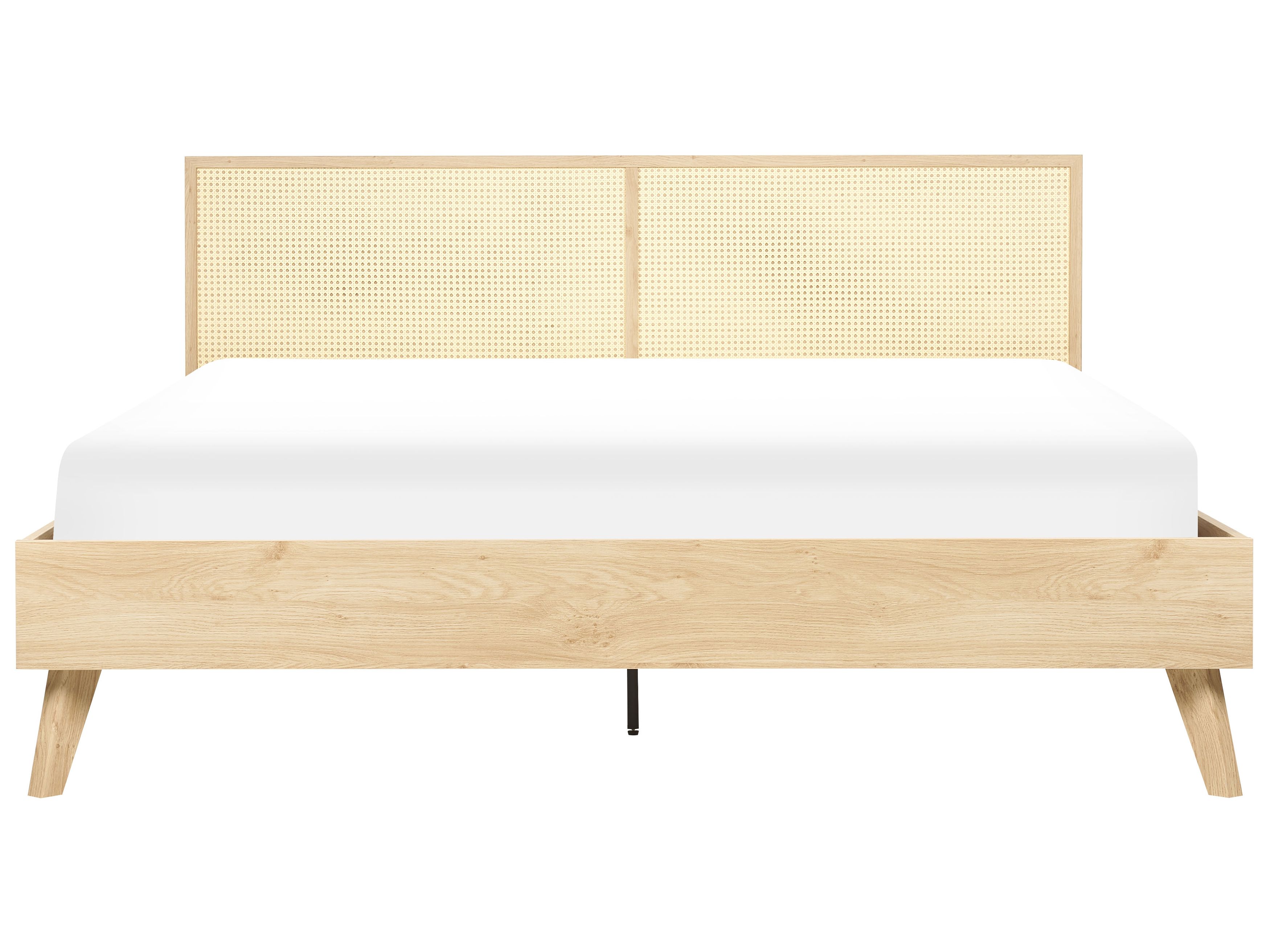 Seng Rattan MONPAZIER 180 x 200 cm Lysebrun | Beliani.dk